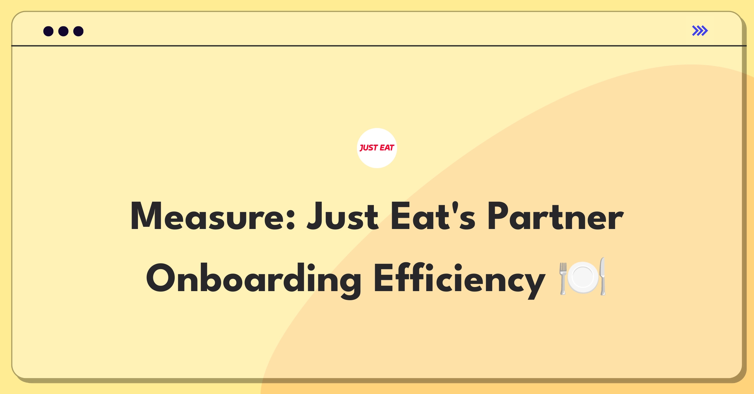 Just Eat Partner Onboarding Metrics | Product Success Analysis ...