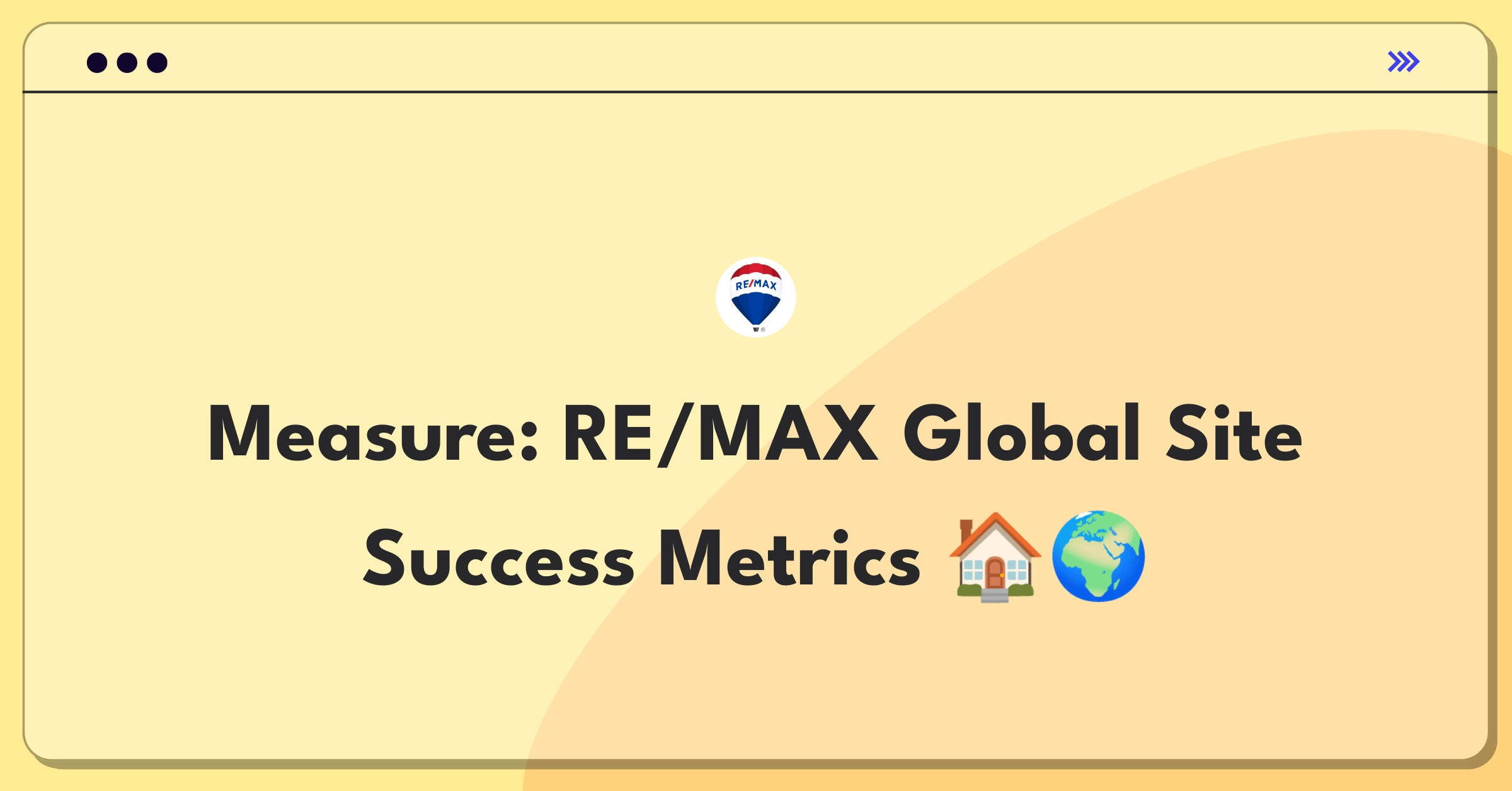 RE/MAX Global Website Success | Metrics Product Interview - NextSprints