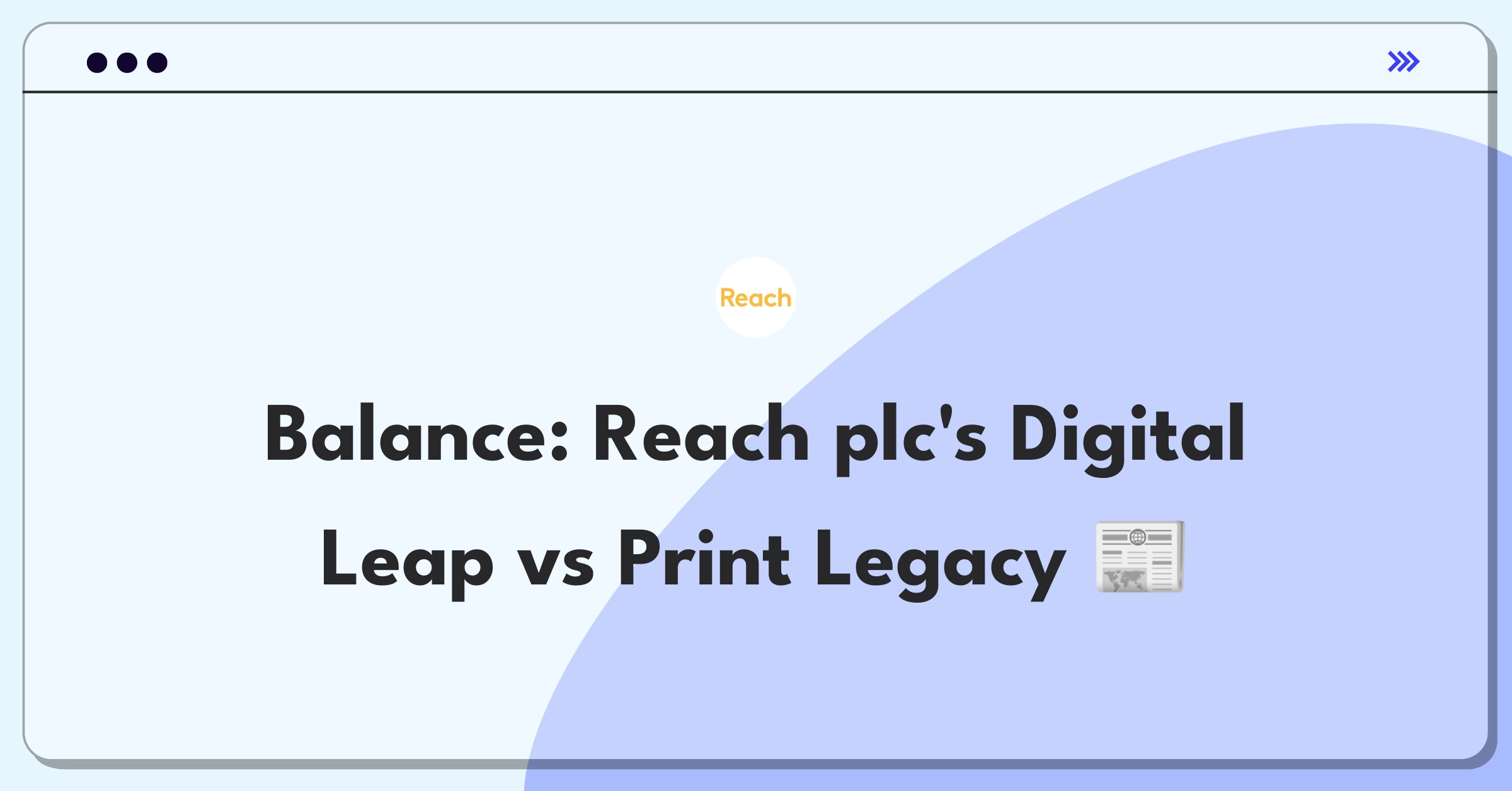 Reach plc Digital vs Print Tradeoff | Product Strategy Case - NextSprints