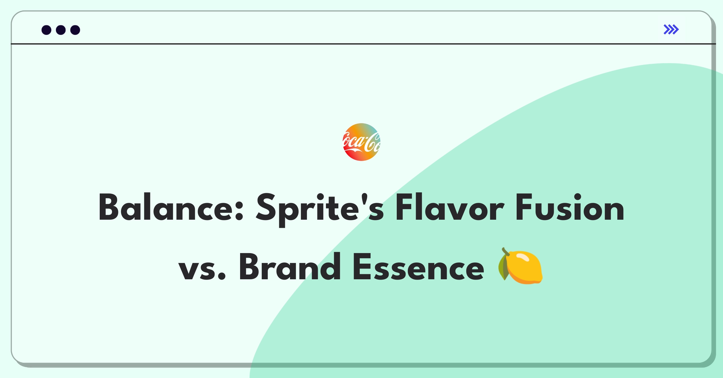 Coca-Cola Sprite Flavor Expansion | Product Trade-Off Case - NextSprints