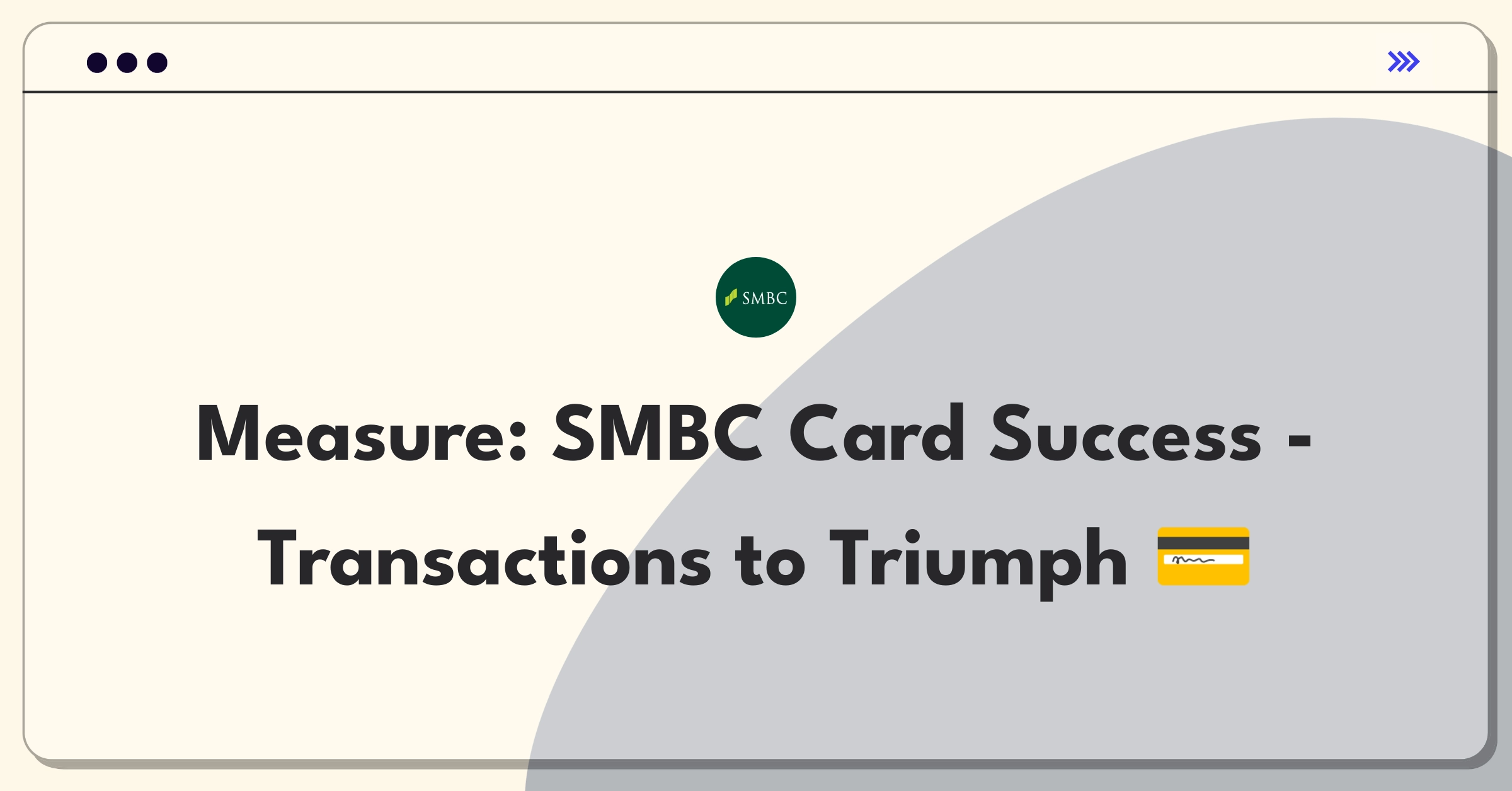 SMBC Corporate Card Success Metrics | Analytics Interview - NextSprints