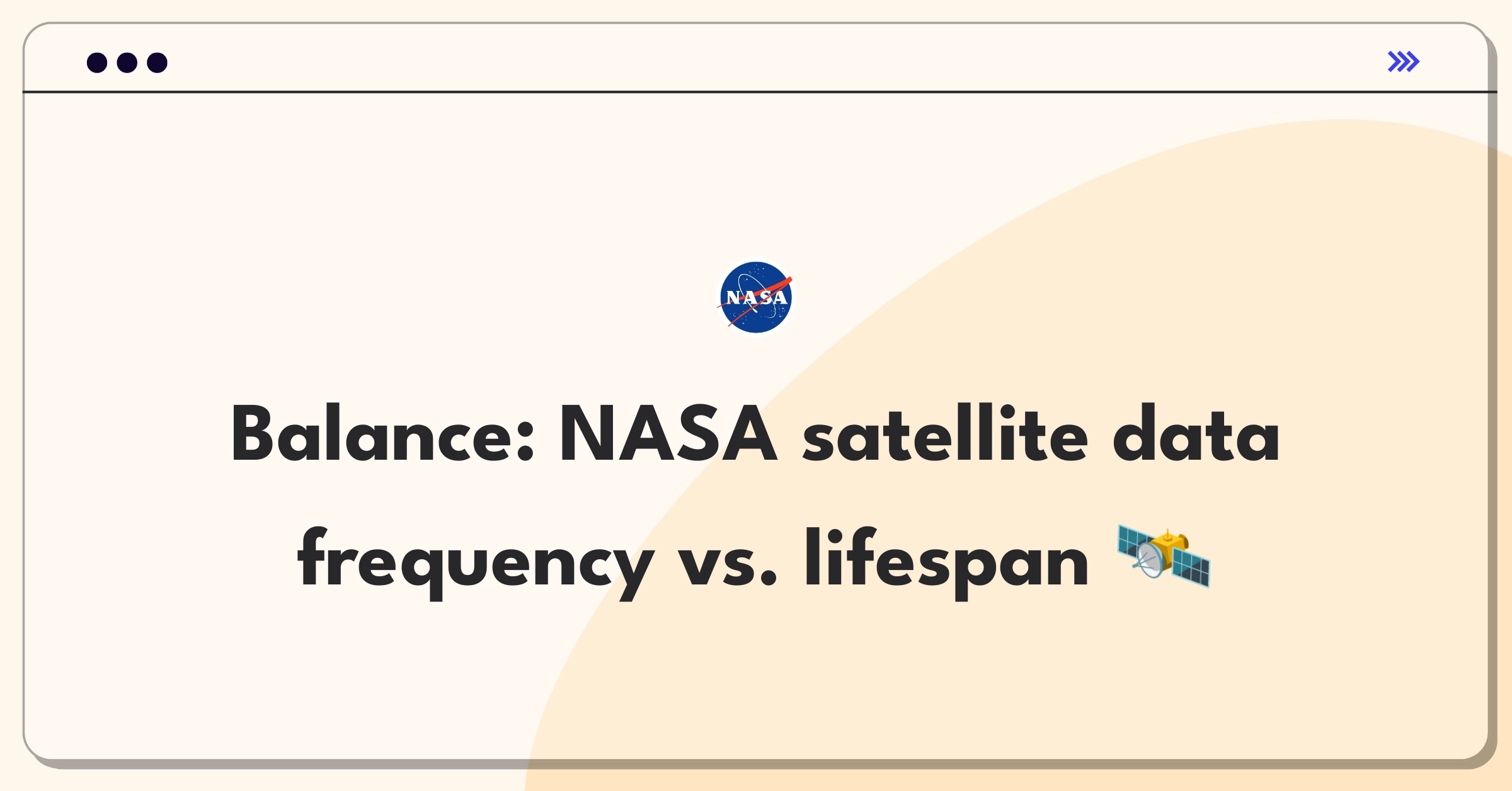 NASA Satellite Data Optimization | Product Trade-Off Interview ...