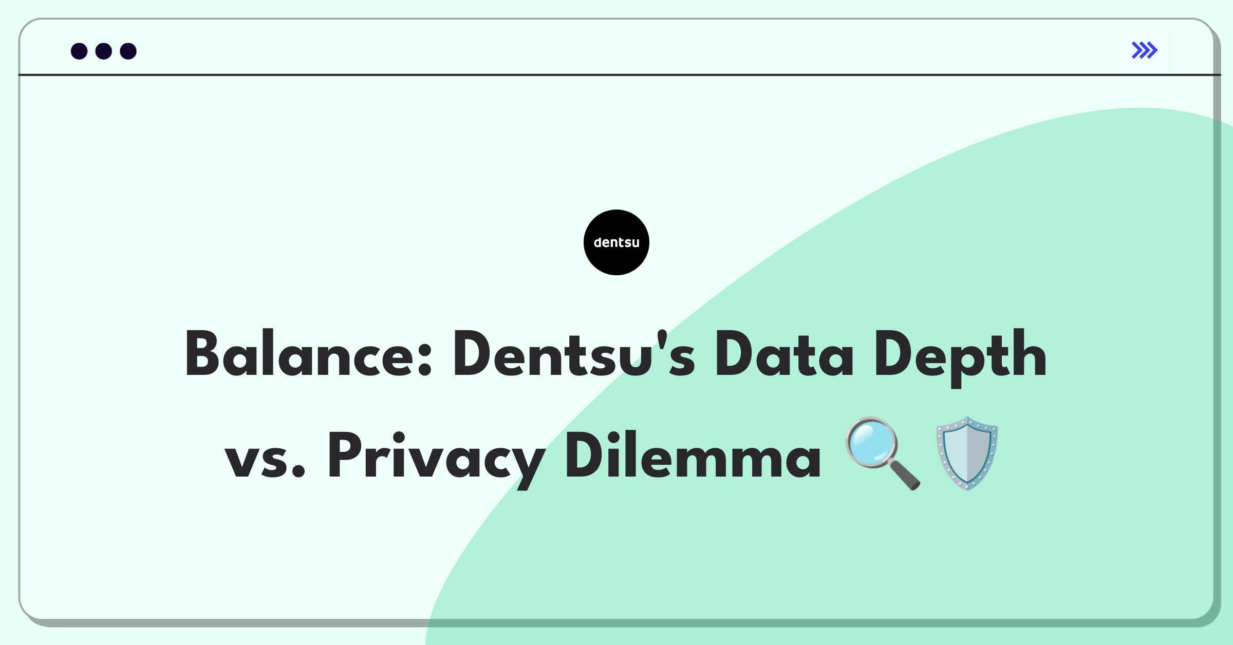 Dentsu Data Privacy Tradeoff | Product Strategy Interview - NextSprints