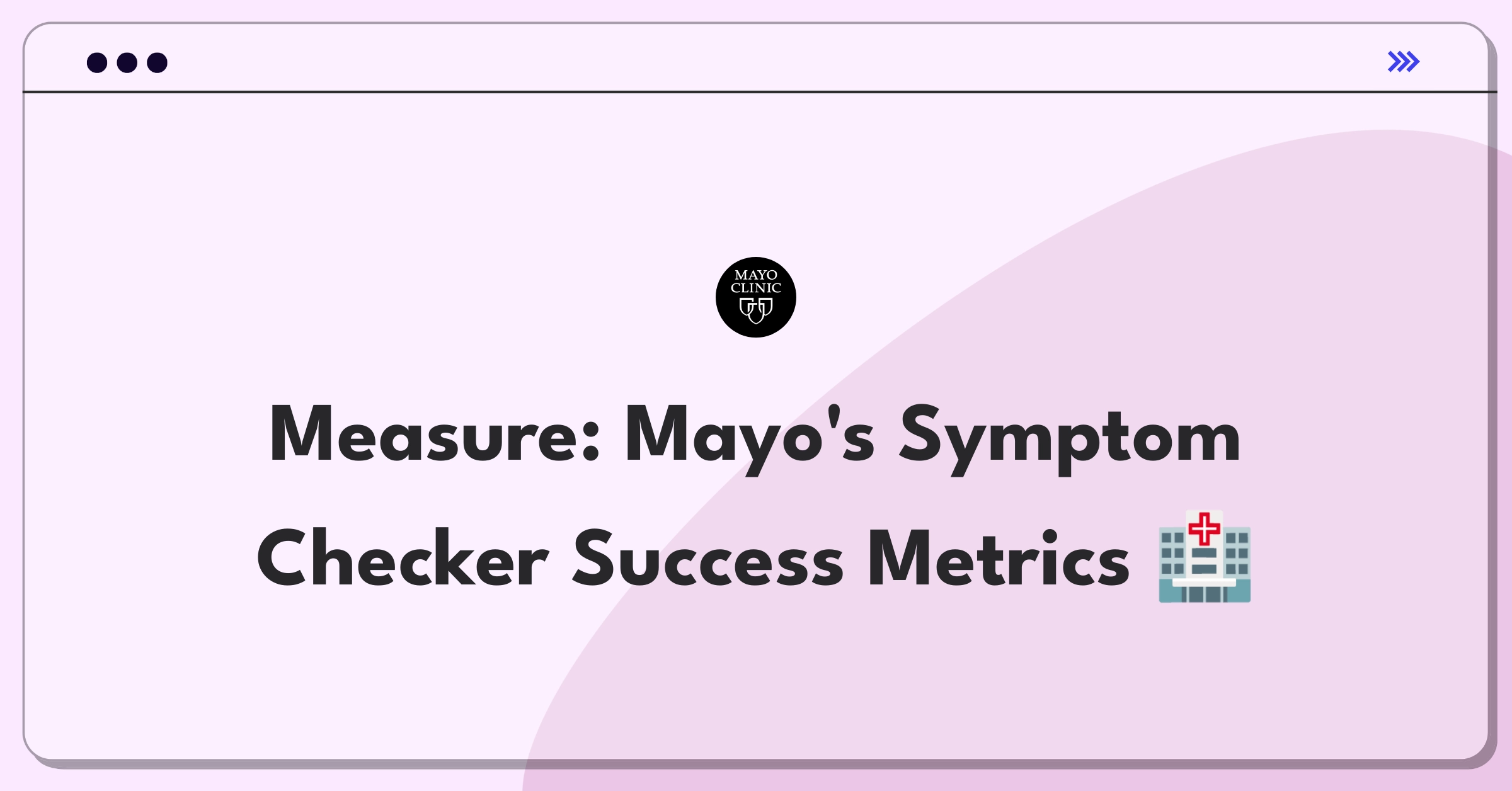 Mayo Clinic Symptom Checker Success | Metrics Interview - NextSprints