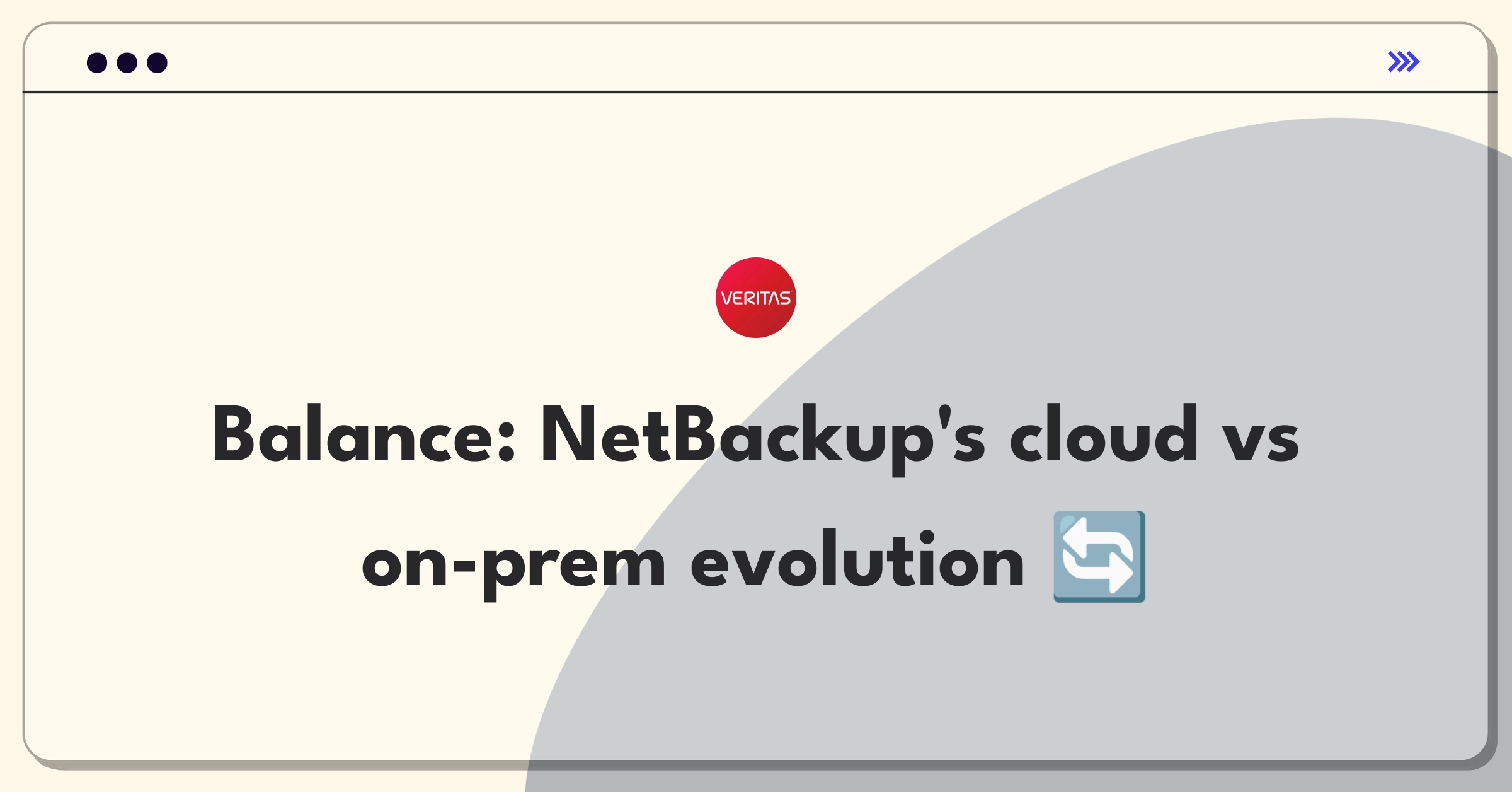 Veritas NetBackup Strategy | Product Trade-Off Interview - NextSprints