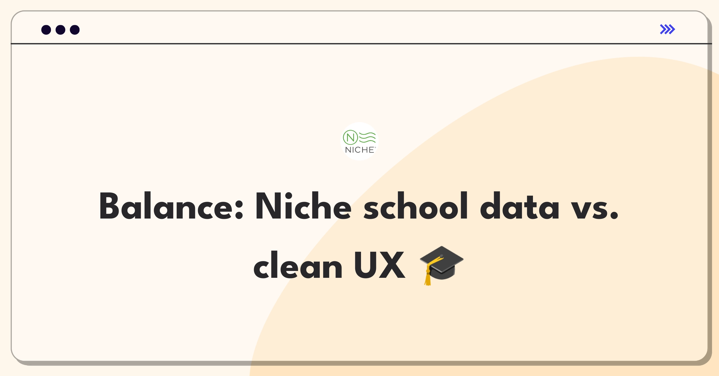 Niche School Profile UX Tradeoff | Product Strategy Interview - NextSprints