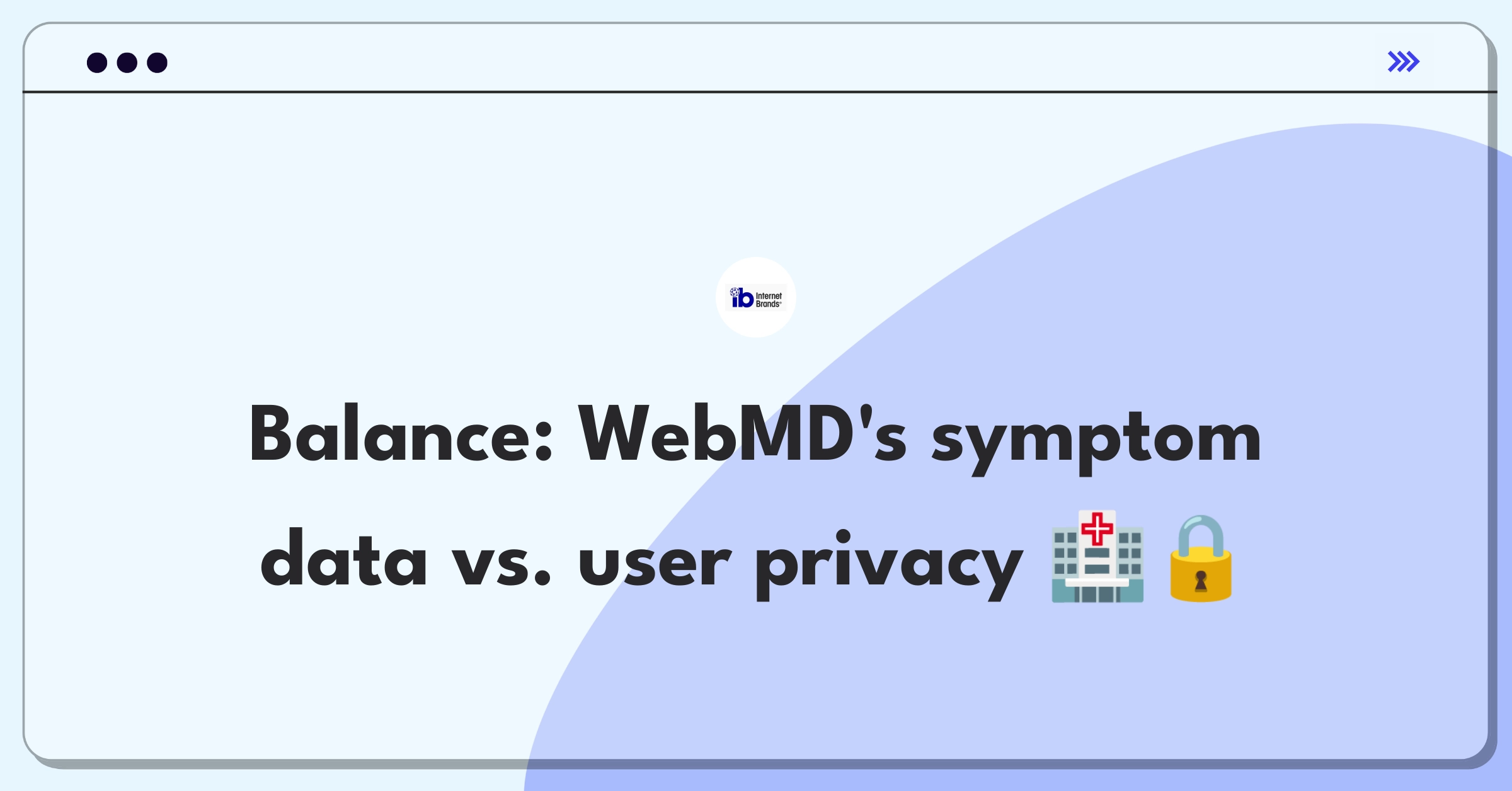 WebMD Privacy vs Data Collection | Product Trade-Off Interview ...