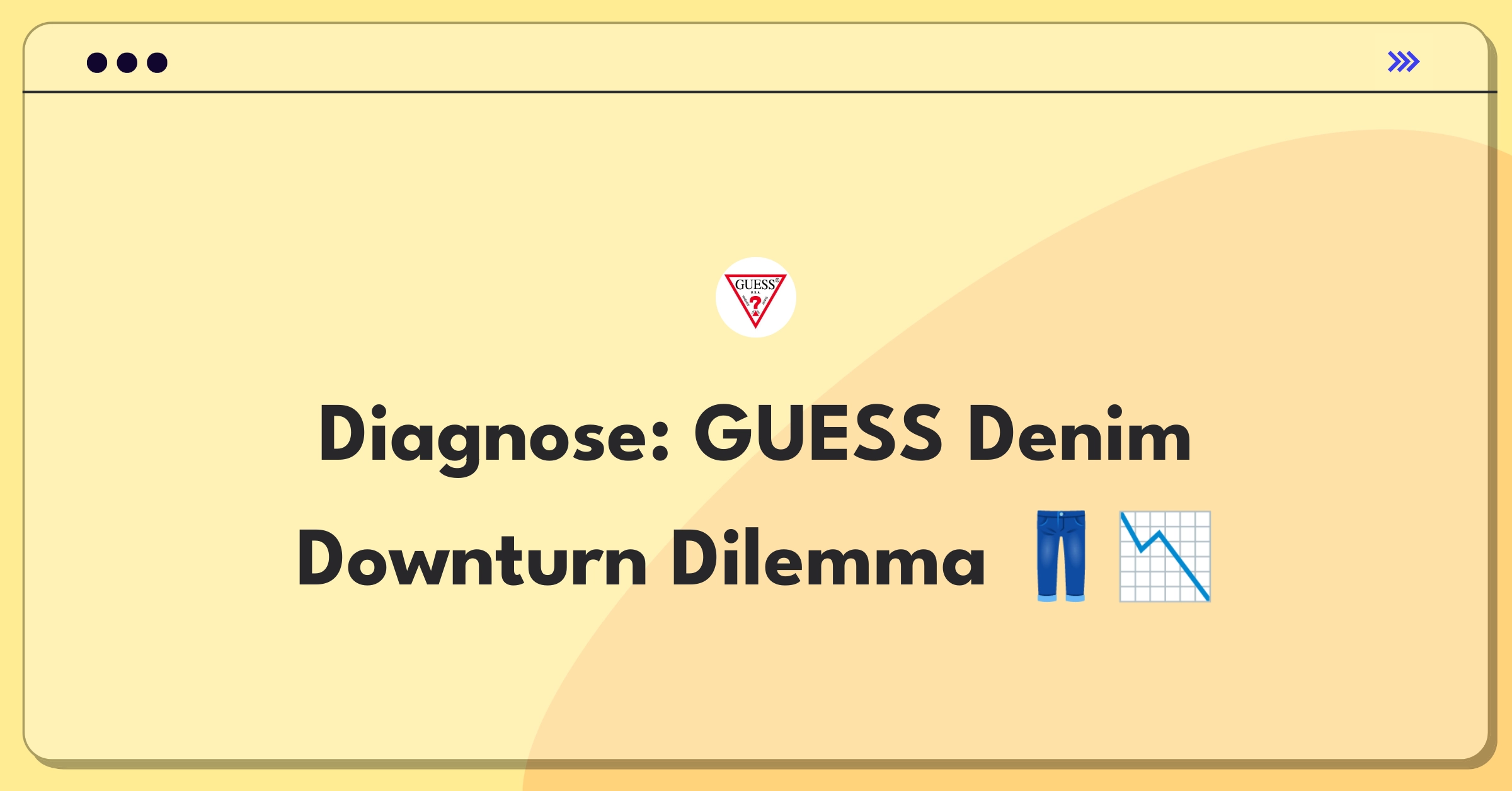 GUESS Denim Sales Decline | Root Cause Analysis Interview - NextSprints