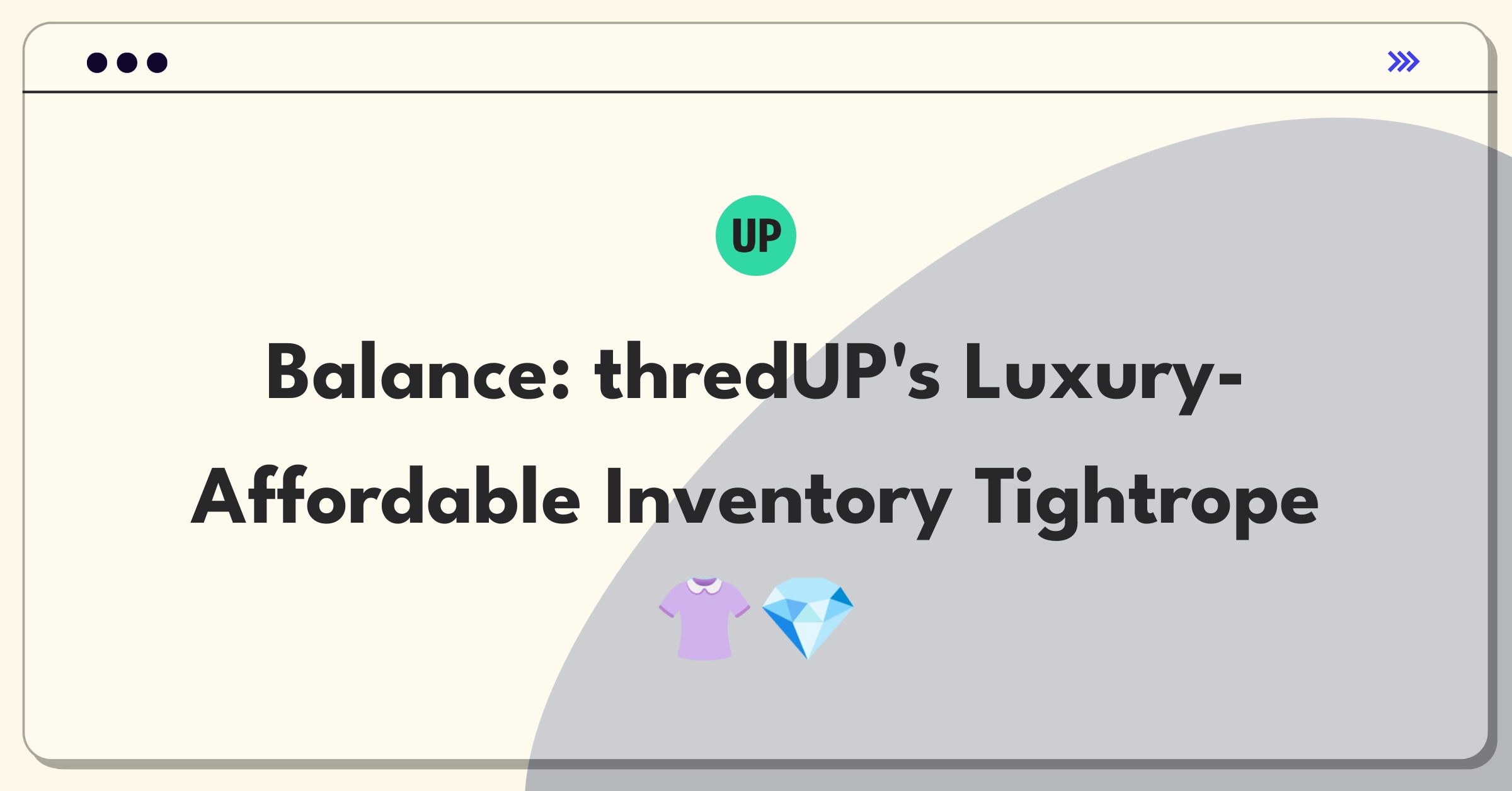 thredUP Luxury vs Affordable Tradeoff | Product Strategy Case - NextSprints