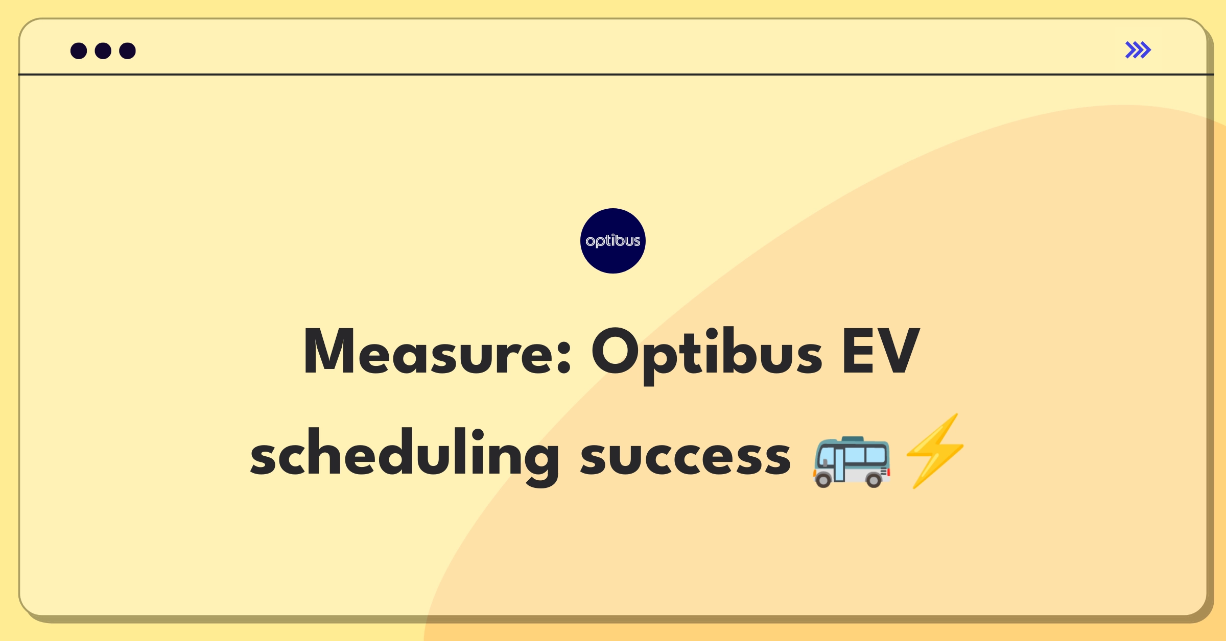 Optibus EV Scheduling Success | Metrics Product Interview - NextSprints