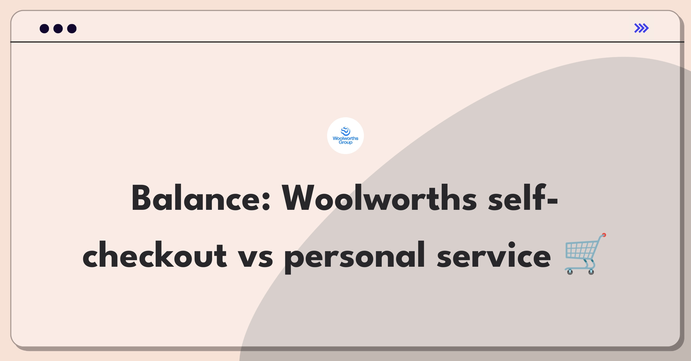 Woolworths Self-Checkout vs Service | Product Trade-Off Interview ...