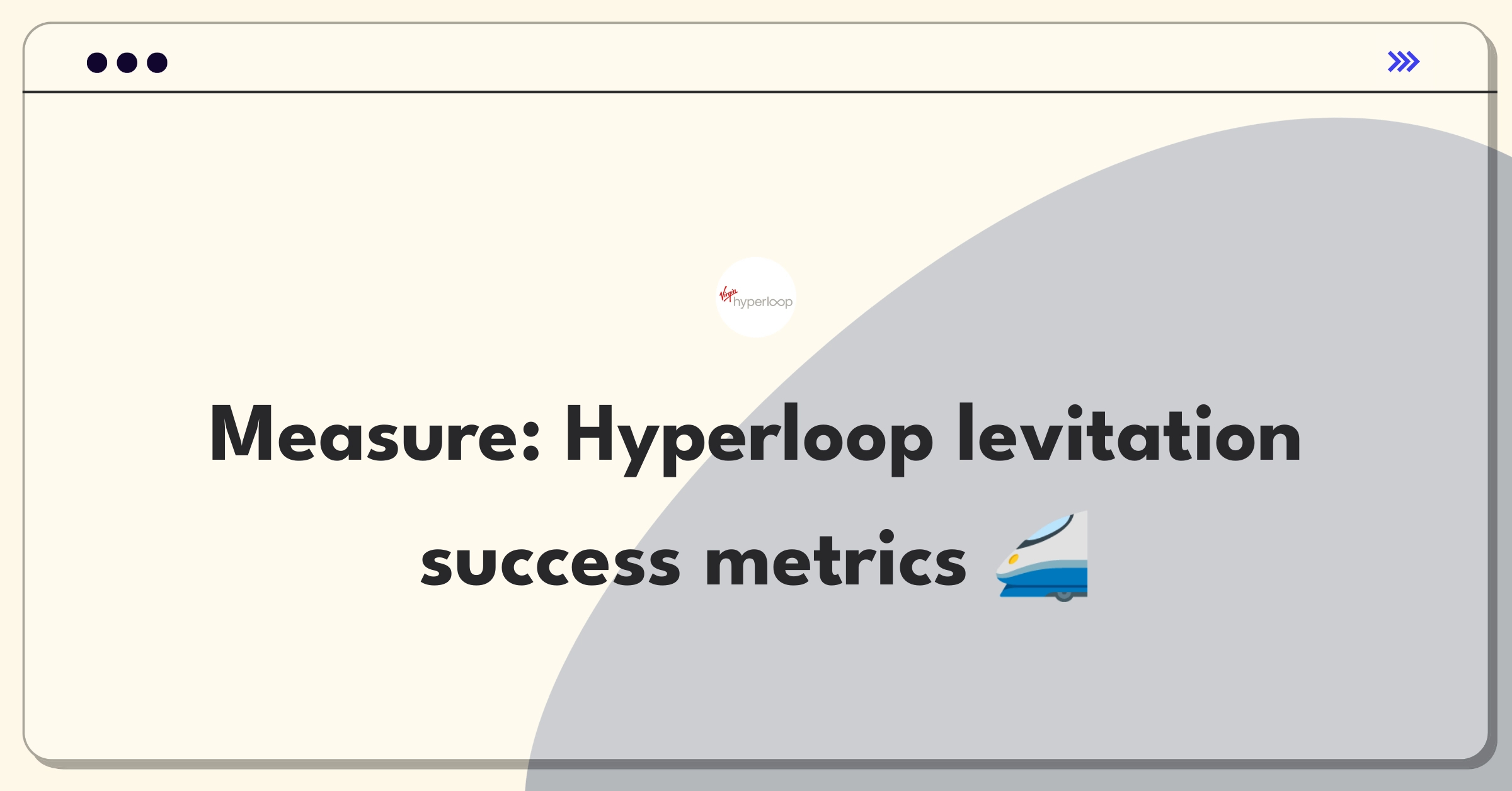 Virgin Hyperloop Success Metrics | Product Strategy Interview - NextSprints