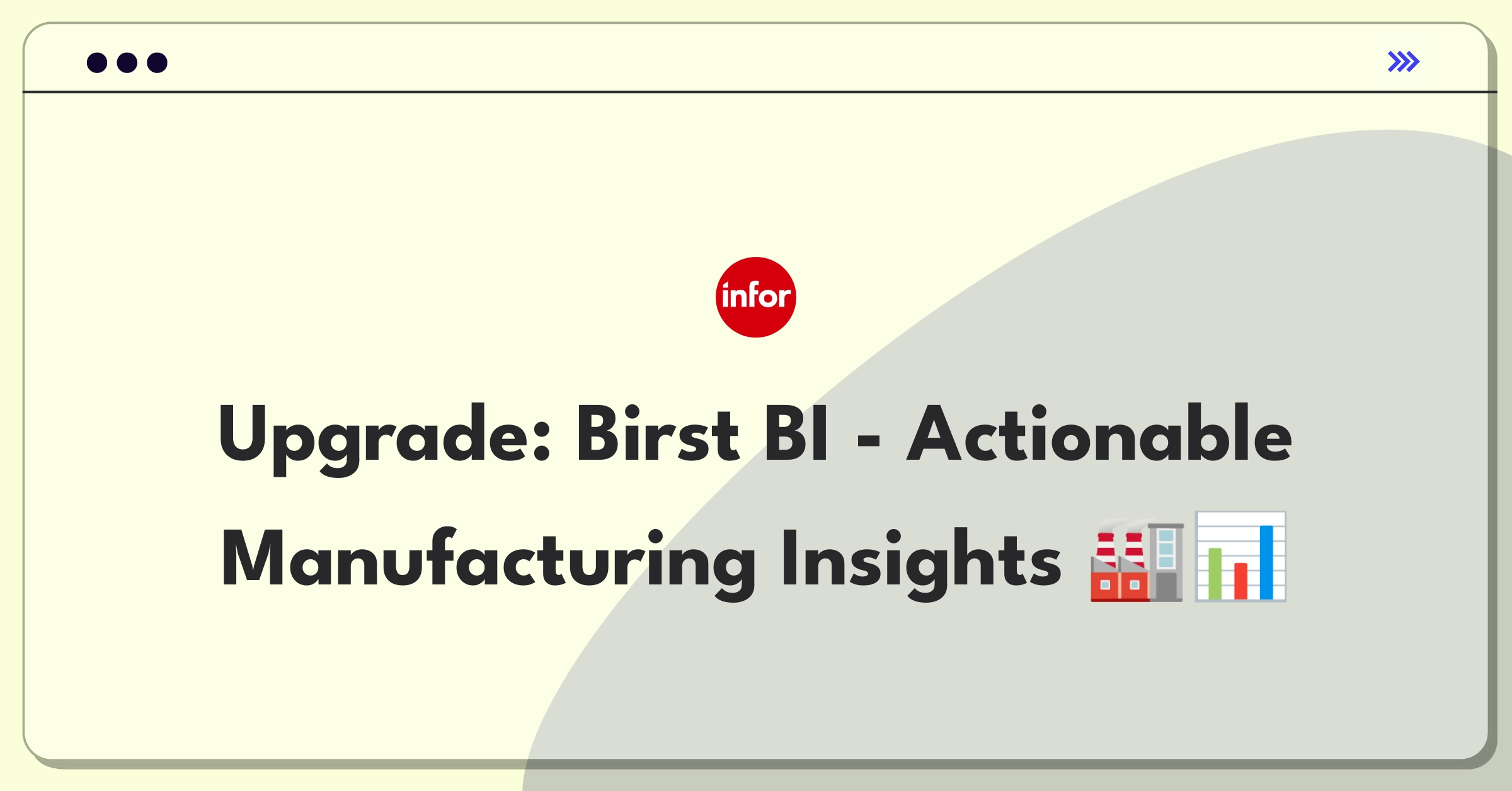 Infor Birst Manufacturing Insights | Product Improvement Case - NextSprints