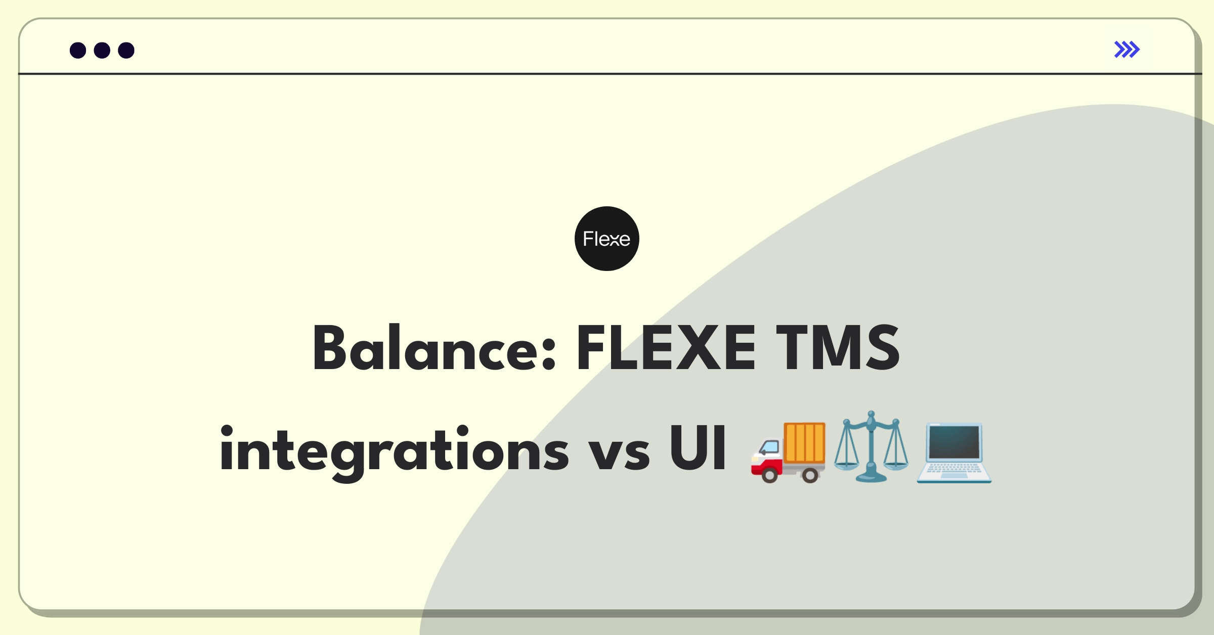 FLEXE TMS Feature Prioritization | Product Trade-Off Interview ...