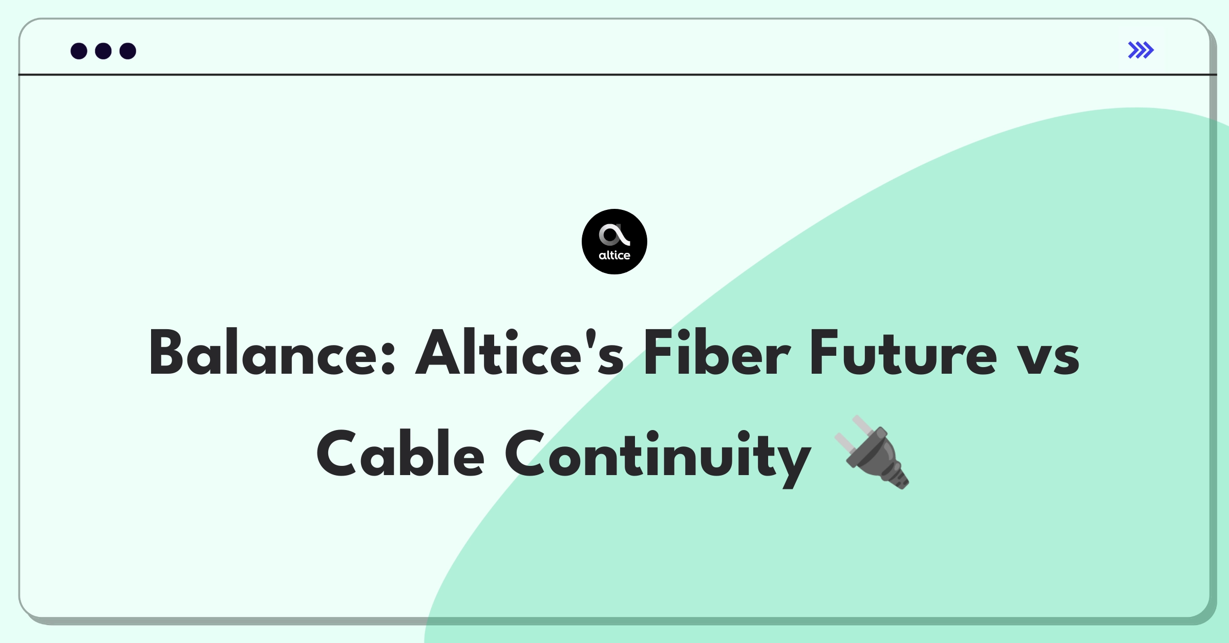 Altice USA Fiber vs Cable Tradeoff | Product Strategy Interview ...