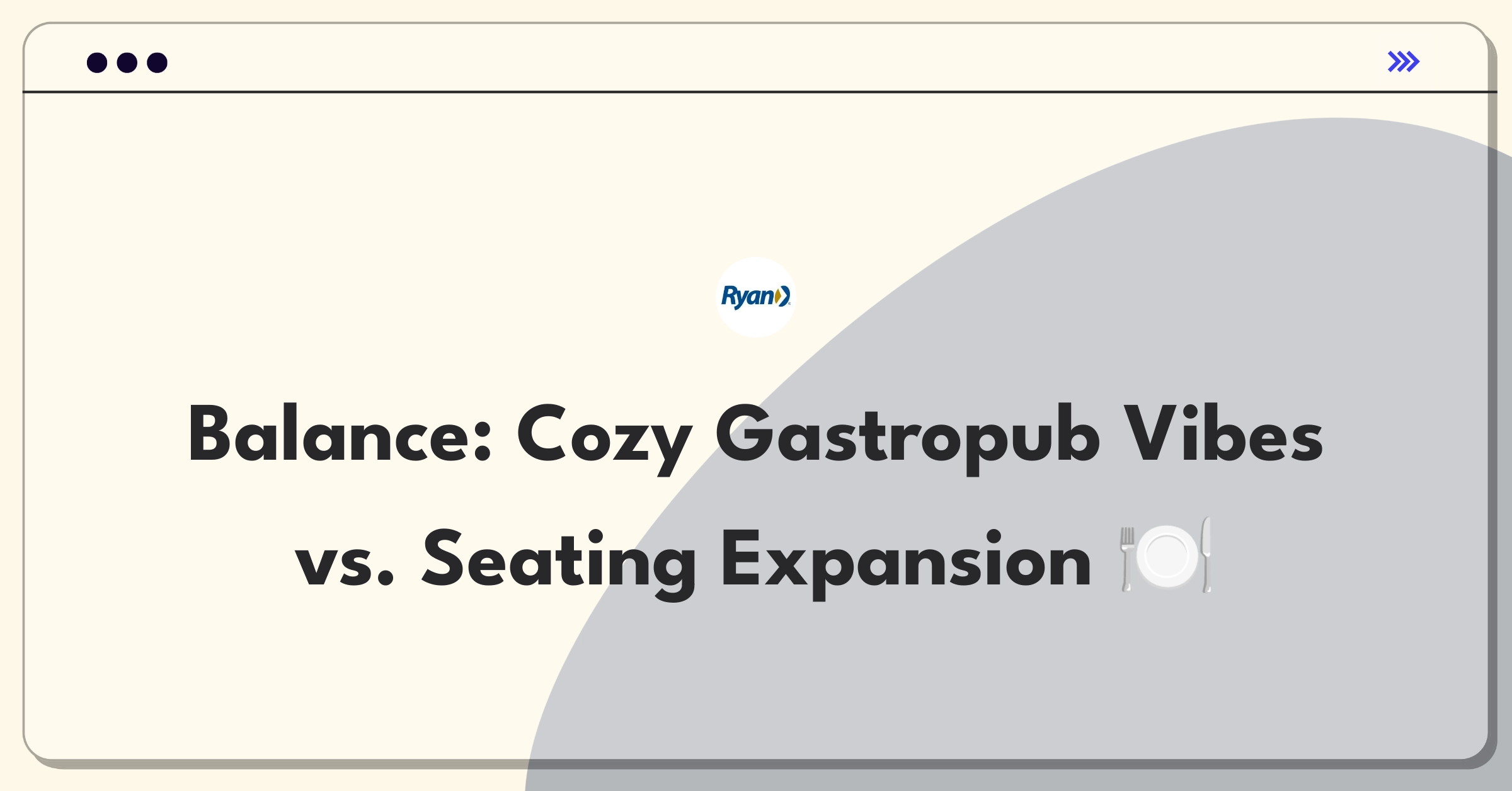 Gastropub Atmosphere vs Capacity | Product Trade-Off Case - NextSprints