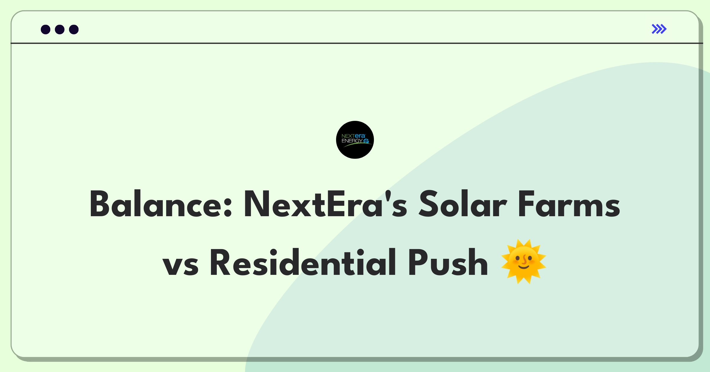 NextEra Energy Solar Strategy | Product Trade-Off Interview - NextSprints