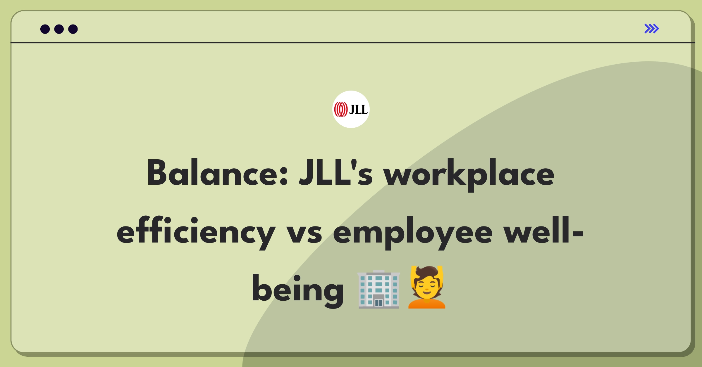 JLL Workplace Cost vs Wellness | Trade-Off Product Interview - NextSprints