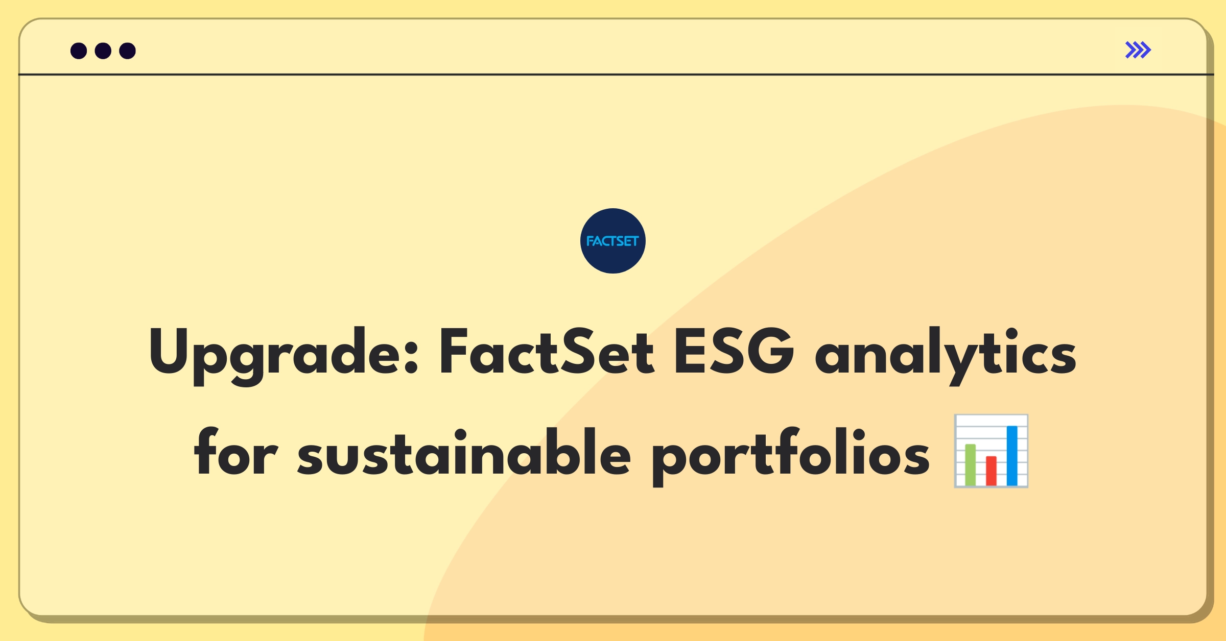 FactSet ESG Portfolio Analysis | Product Improvement Case - NextSprints