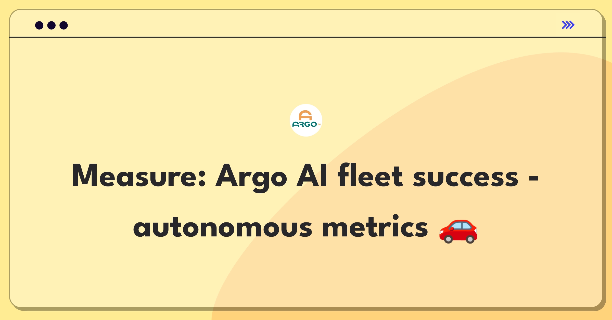 Argo AI Fleet Management Success | Metrics Interview - NextSprints