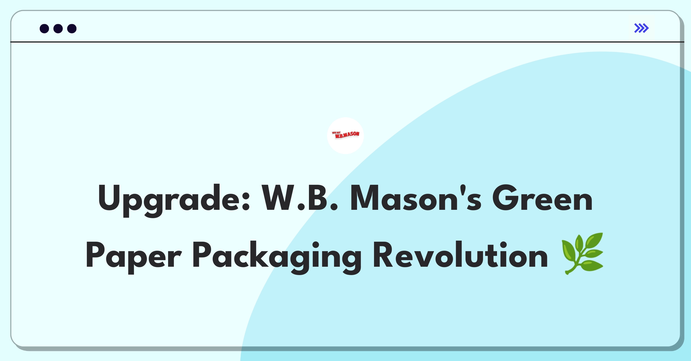 W.B. Mason Eco-Friendly Packaging | Product Improvement Case - NextSprints