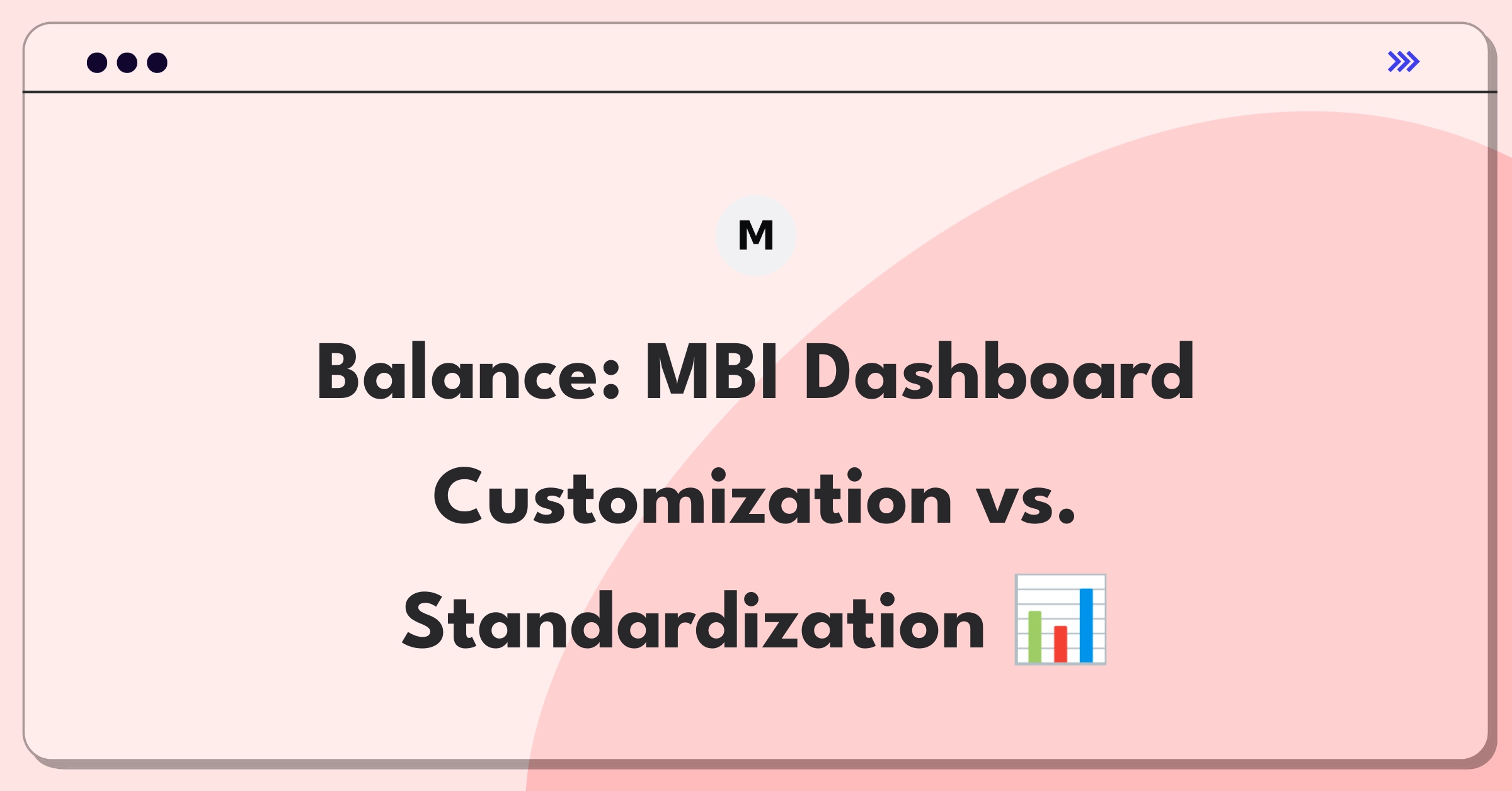 MBI Dashboard Customization Tradeoff | Product Strategy Interview ...
