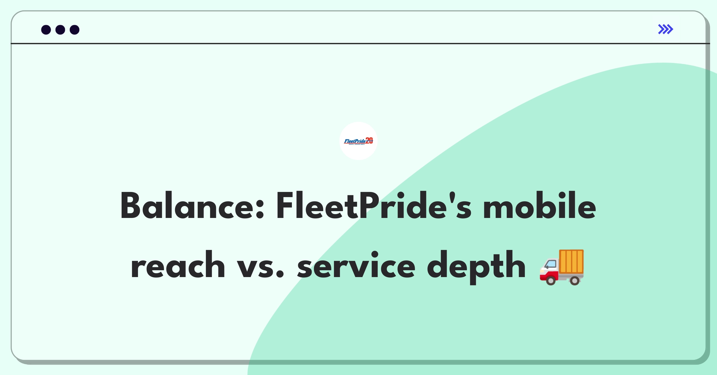 FleetPride Mobile Service Optimization | Trade-Off Analysis - NextSprints