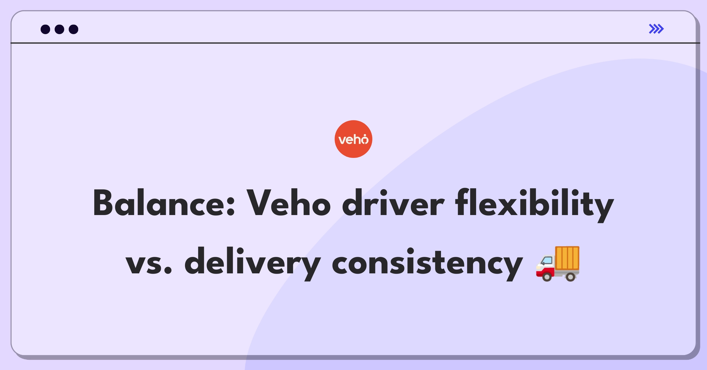 Veho Driver Scheduling Tradeoff | Product Strategy Interview - NextSprints