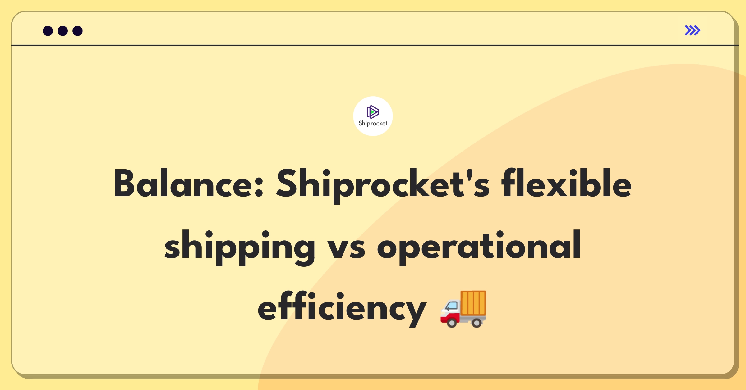 Shiprocket Shipping Flexibility vs Efficiency | Trade-Off Case ...
