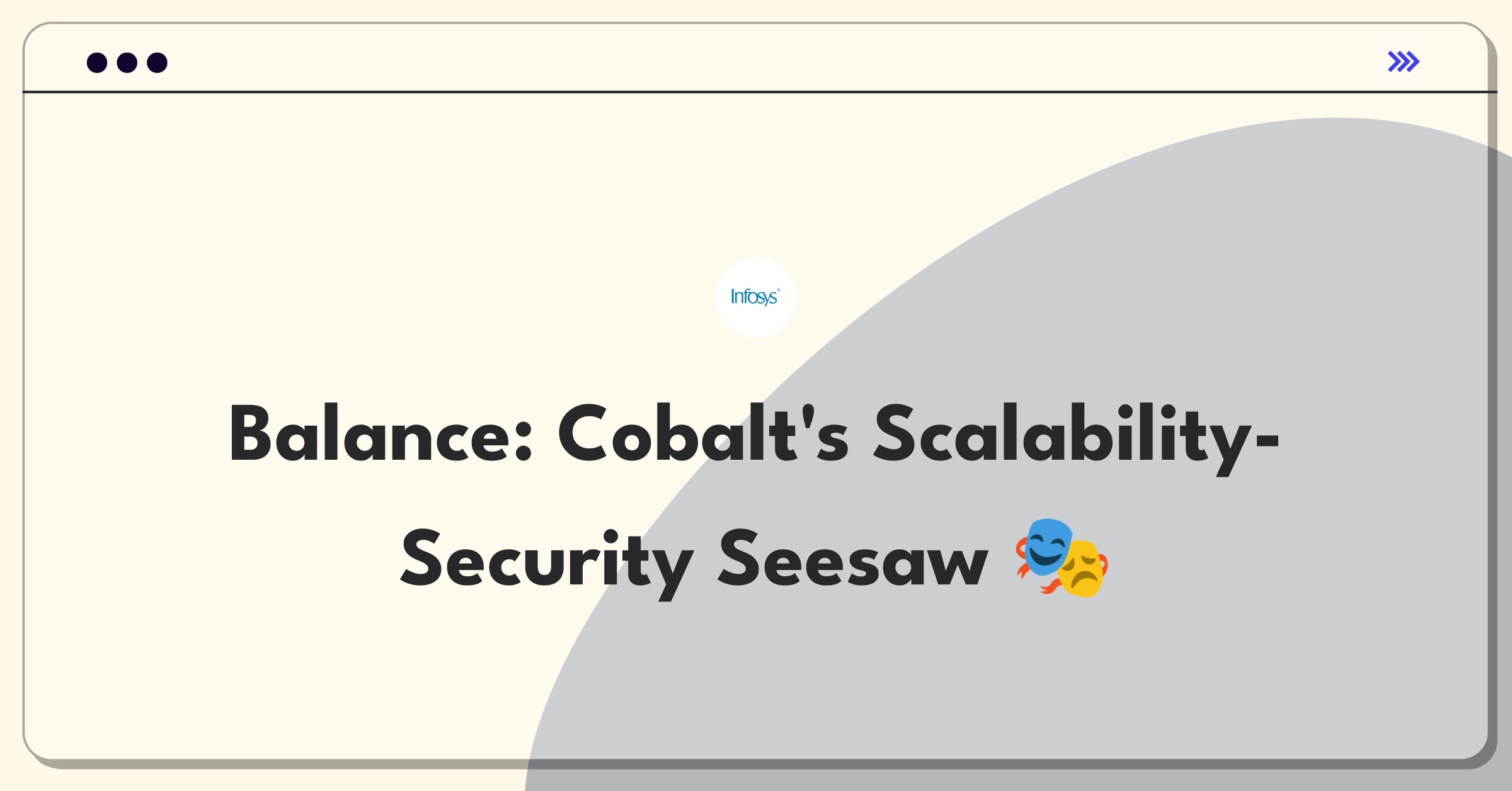 Infosys Cobalt Scalability vs Security | Product Trade-Off - NextSprints