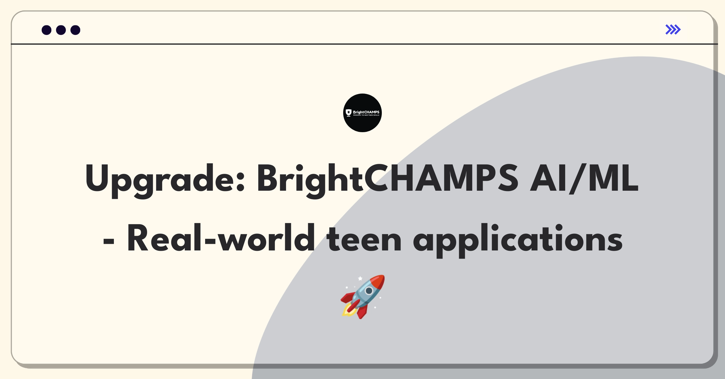 BrightCHAMPS AI/ML Program Improvement | Product Strategy Case - NextSprints