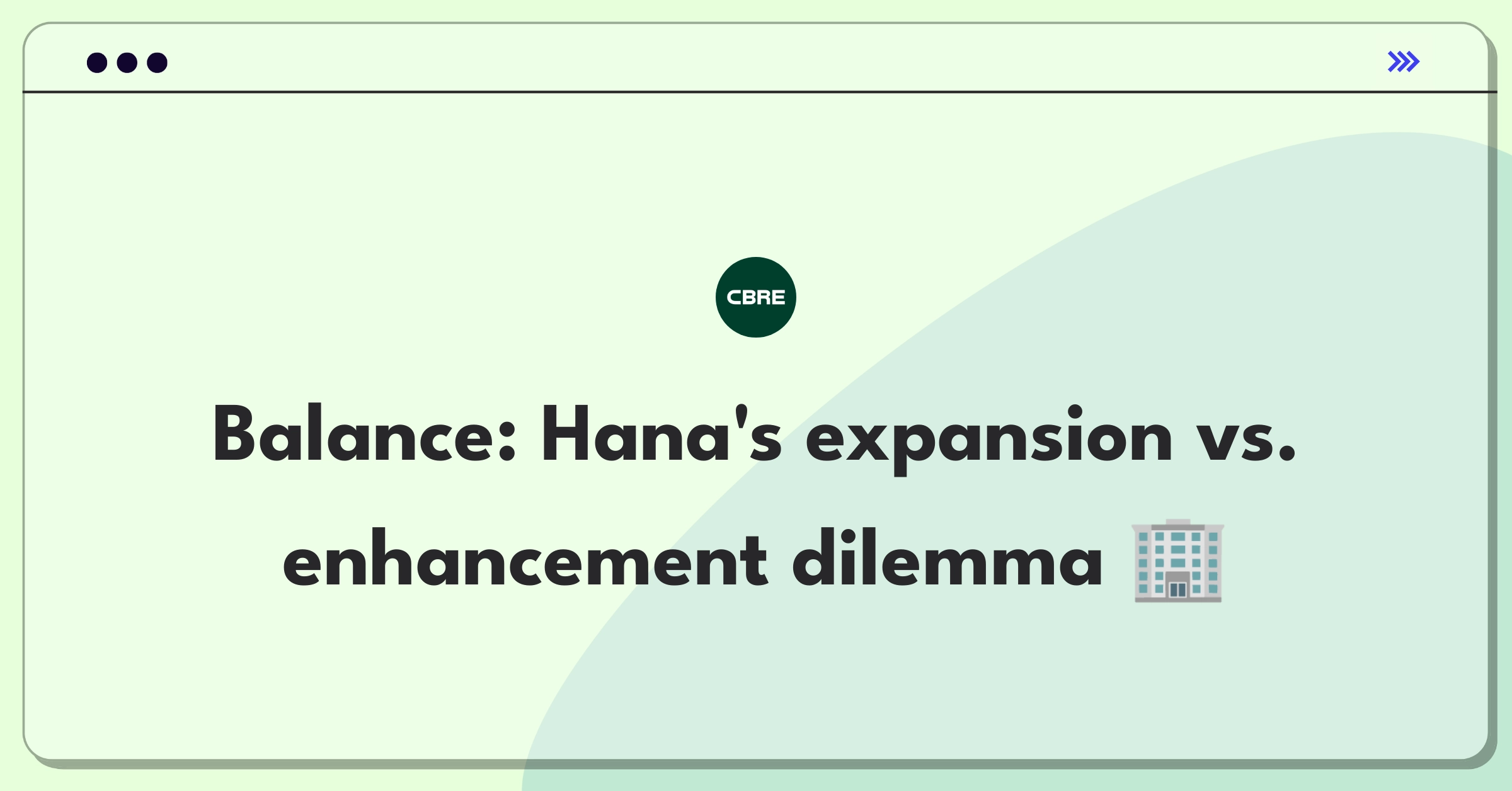 CBRE Hana Workspace Strategy | Product Trade-Off Interview - NextSprints