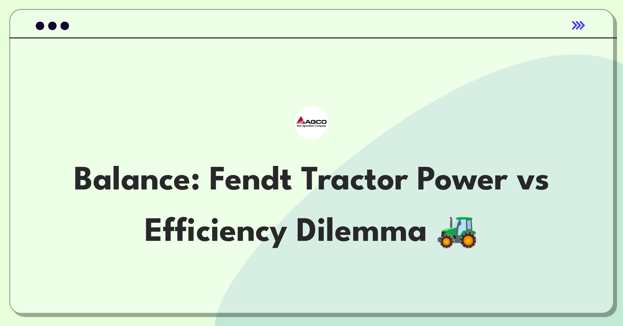 AGCO Fendt Engine Tradeoff | Product Strategy Interview - NextSprints