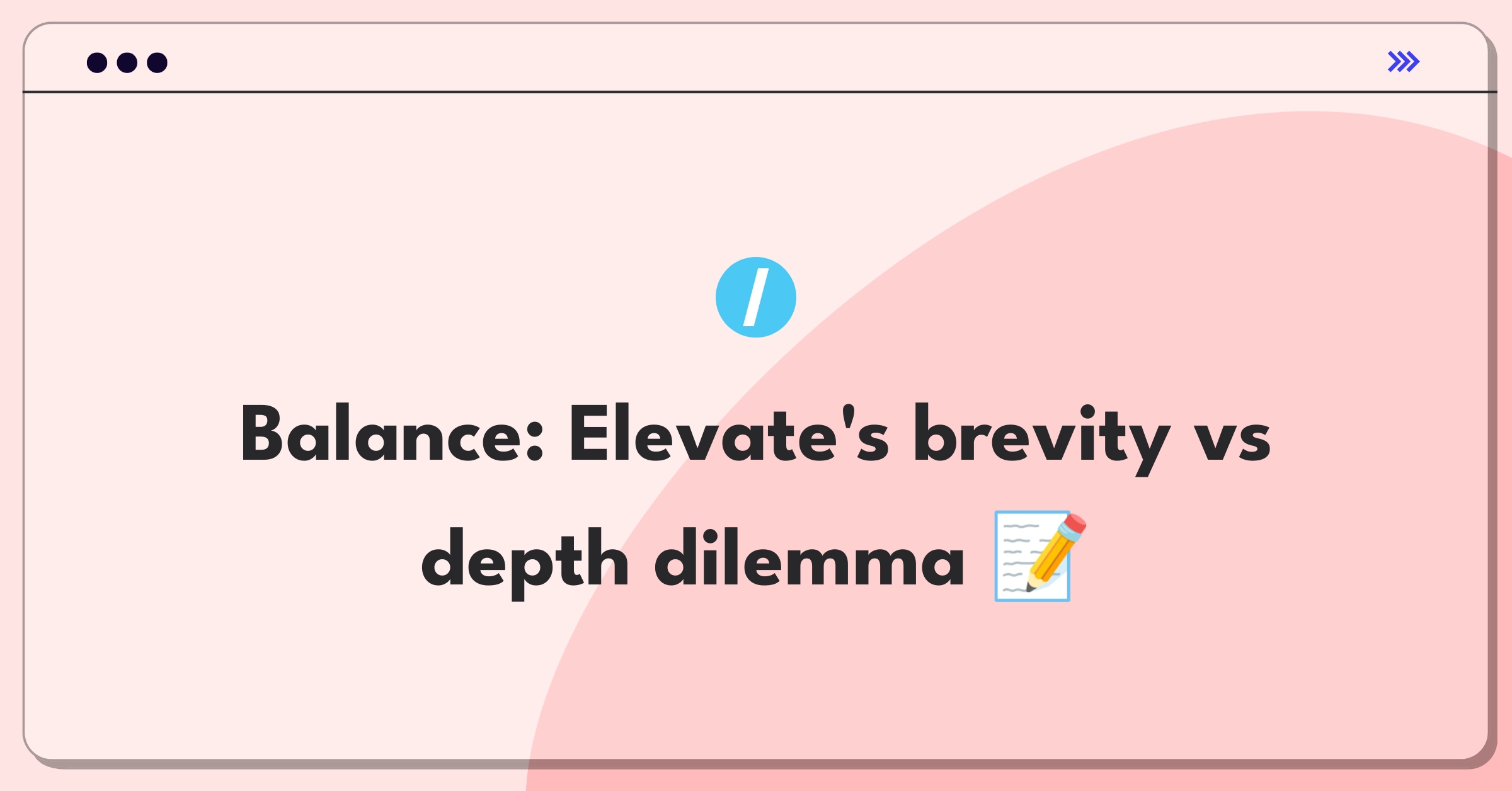Elevate Writing Exercise Design | Product Trade-Off Interview - NextSprints