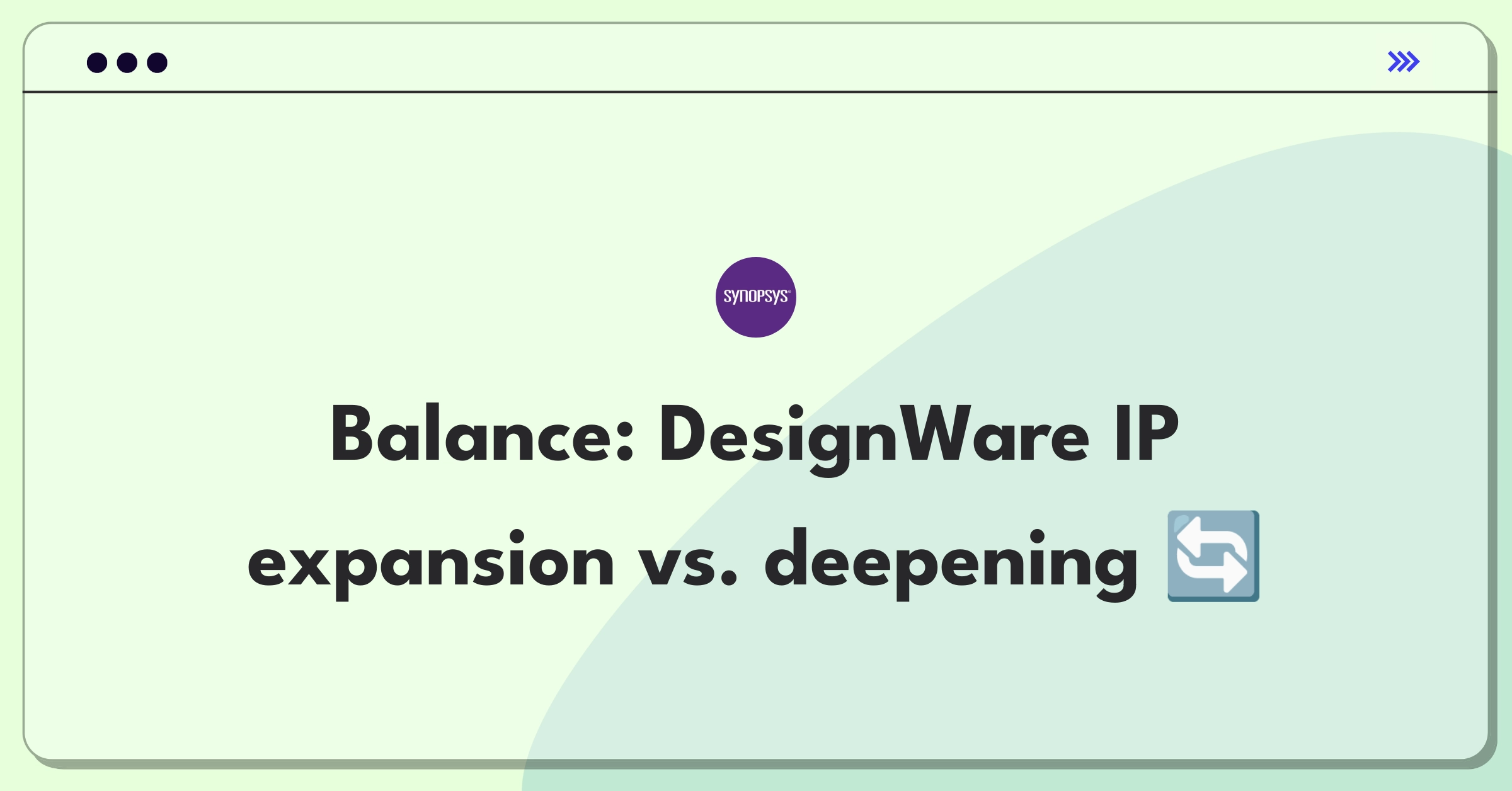 Synopsys DesignWare IP Expansion | Product Trade-Off Interview - NextSprints