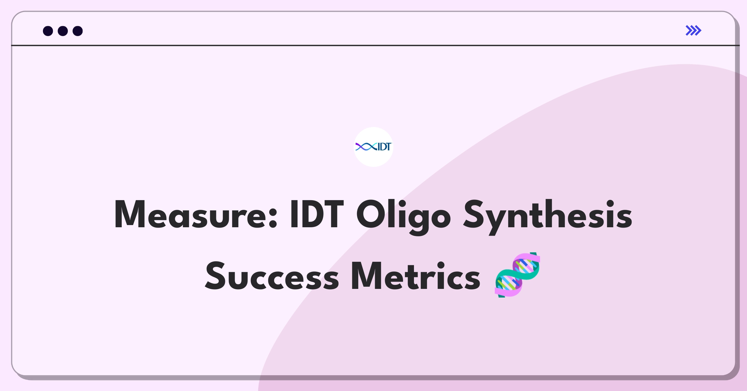 IDT Oligo Synthesis Success Metrics | Product Analytics Case - NextSprints