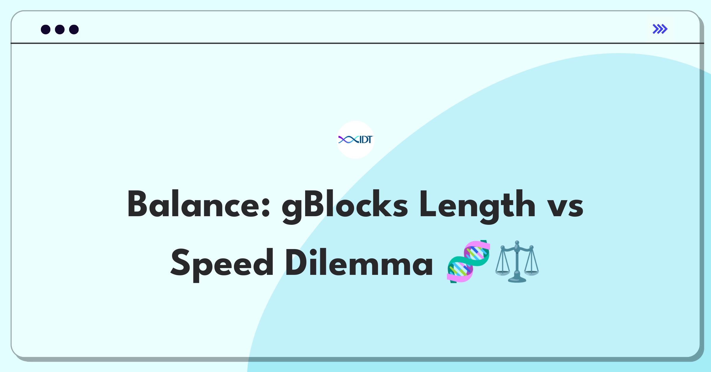 IDT gBlocks Length vs Speed | Product Trade-Off Interview - NextSprints