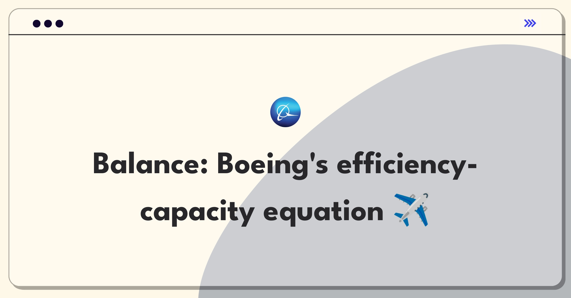 Boeing Aircraft Design Tradeoff | Product Strategy Interview - NextSprints