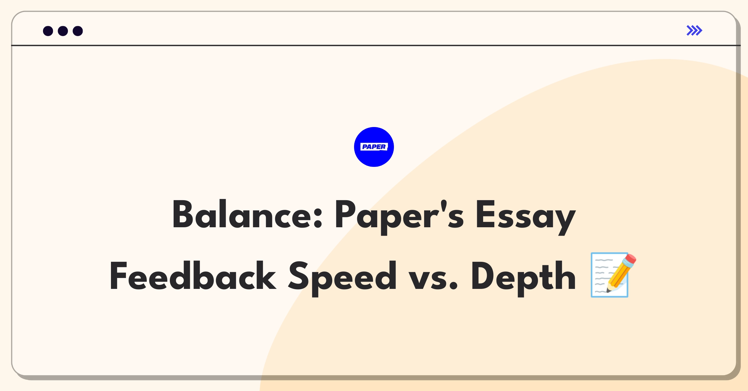 Paper Essay Review Tradeoff | Product Strategy Interview - NextSprints