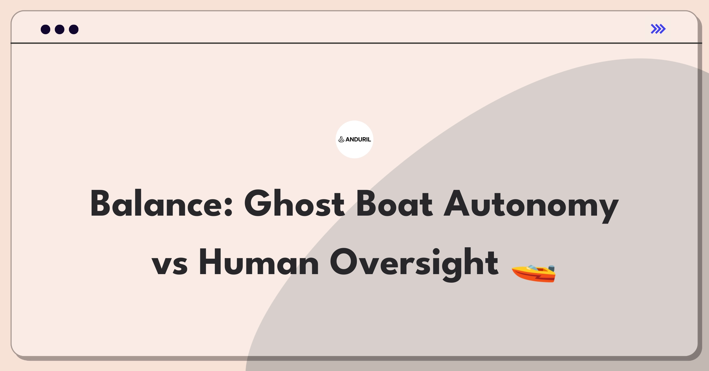 Anduril Ghost Boat Autonomy | Product Trade-Off Interview - NextSprints