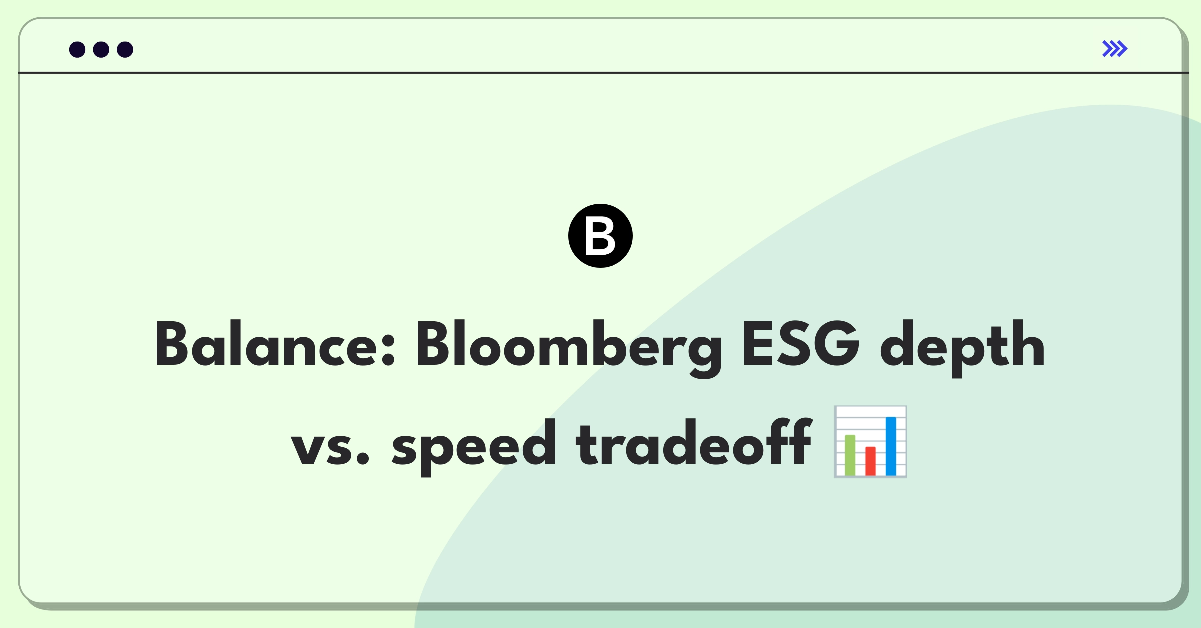Bloomberg ESG Scoring Tradeoff | Product Strategy Interview - NextSprints