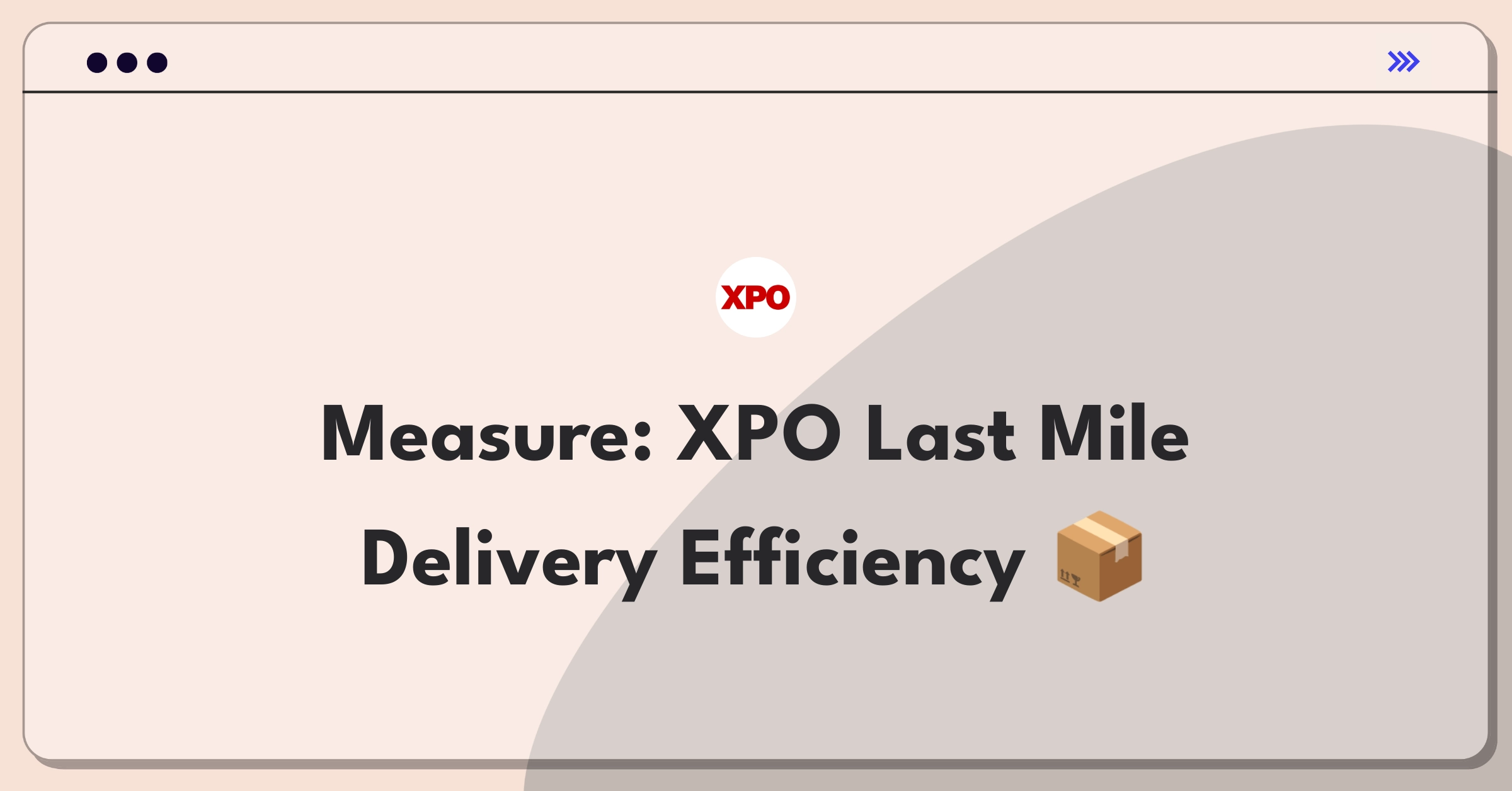 XPO Logistics Last Mile Success | Metrics Product Interview - NextSprints