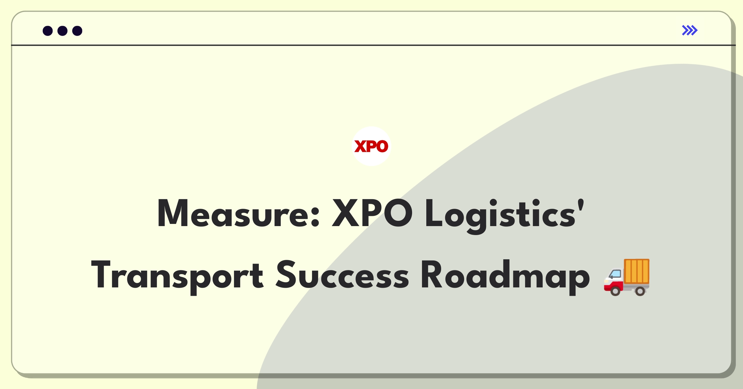 XPO Logistics Success Metrics | Product Analytics Interview - NextSprints