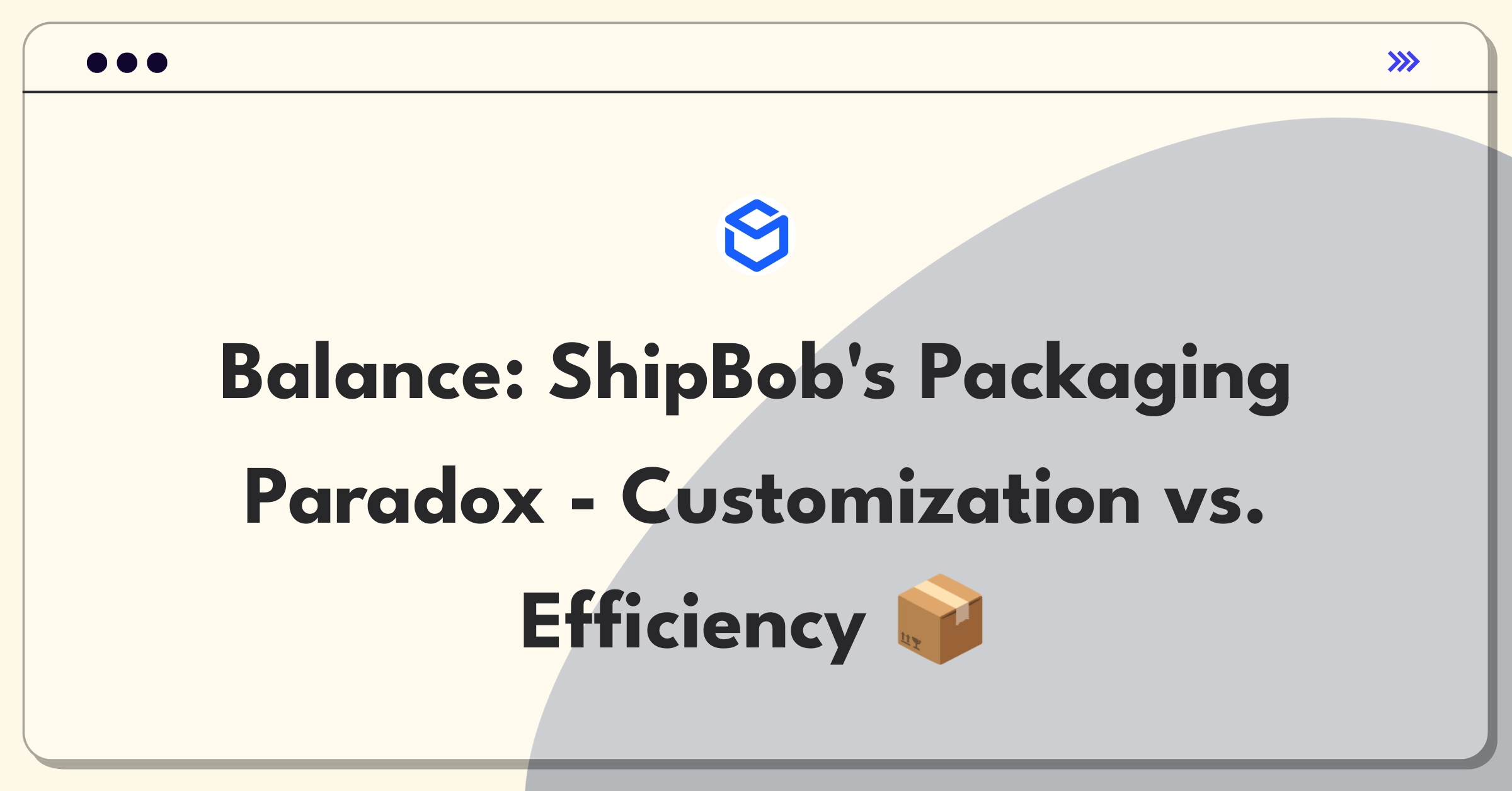 ShipBob Packaging Customization | Product Trade-Off Interview - NextSprints