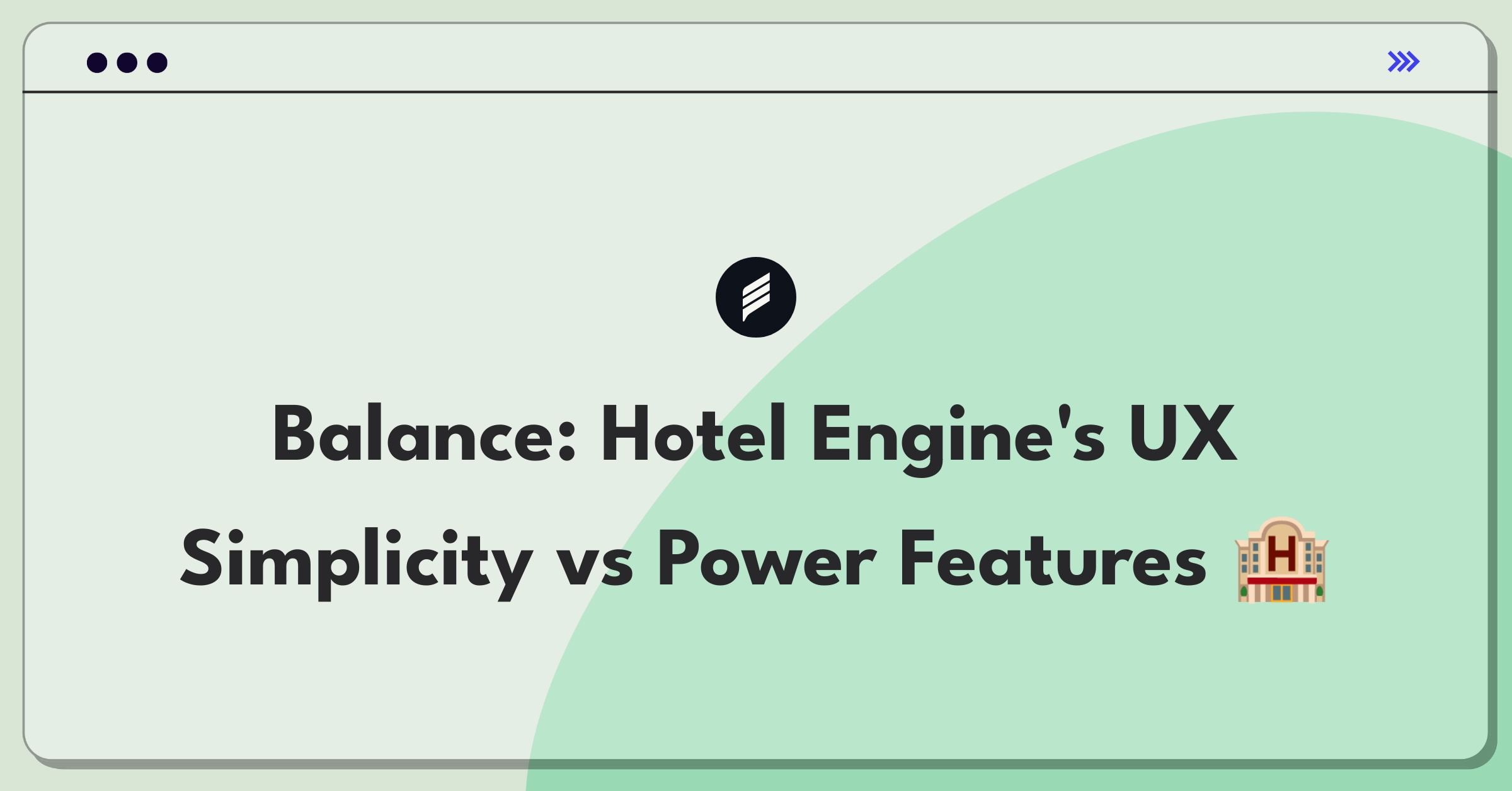 Hotel Engine Interface Simplicity | Product Trade-Off Case - NextSprints