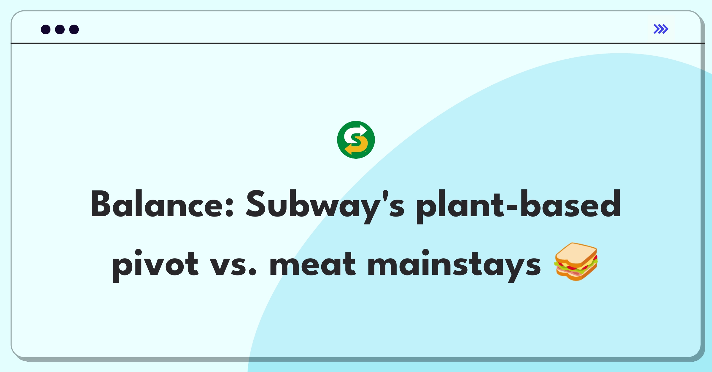 Subway Menu Strategy | Product Trade-Off Interview - NextSprints