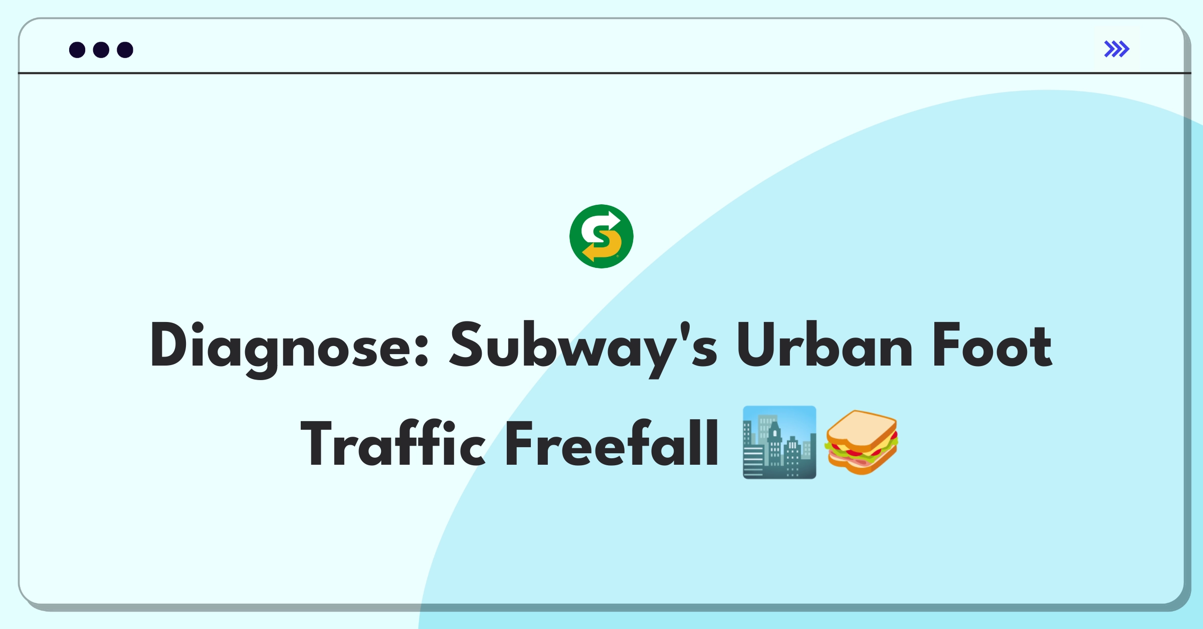 Subway Urban Foot Traffic Decline | RCA Product Interview - NextSprints