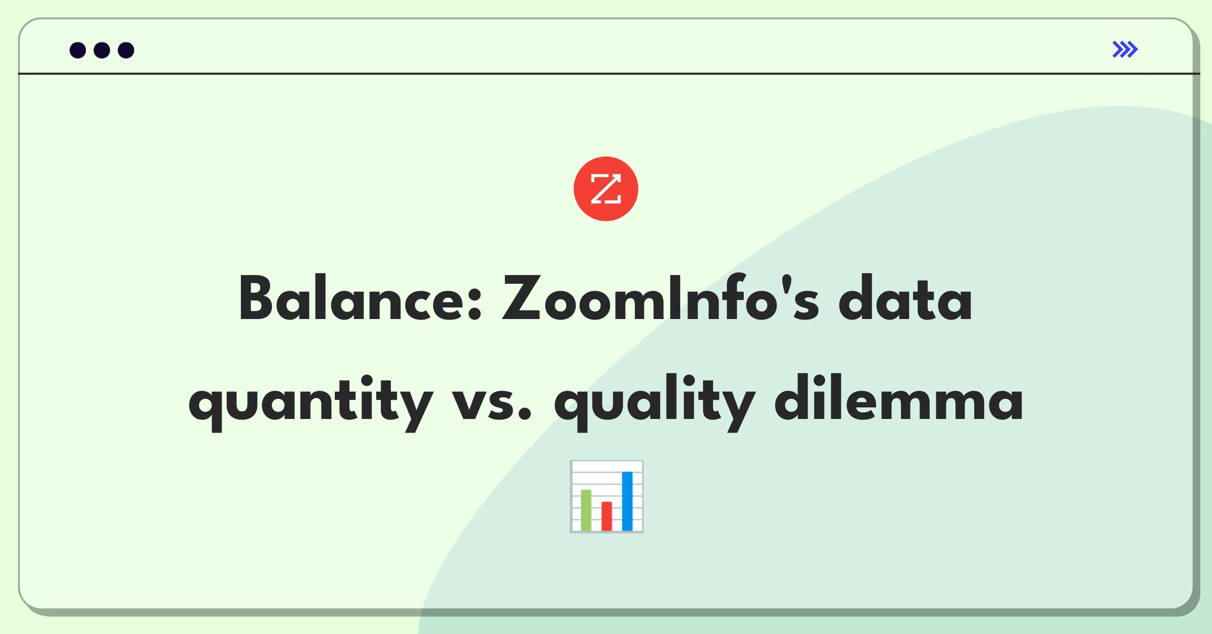 ZoomInfo Data Quality Tradeoff | Product Strategy Interview - NextSprints