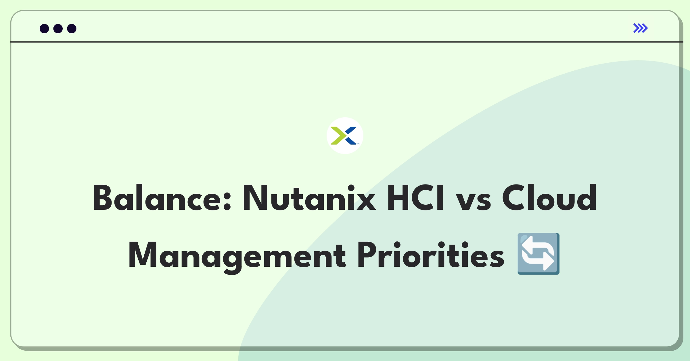 Nutanix HCI vs Cloud Management | Product Trade-Off Interview - NextSprints