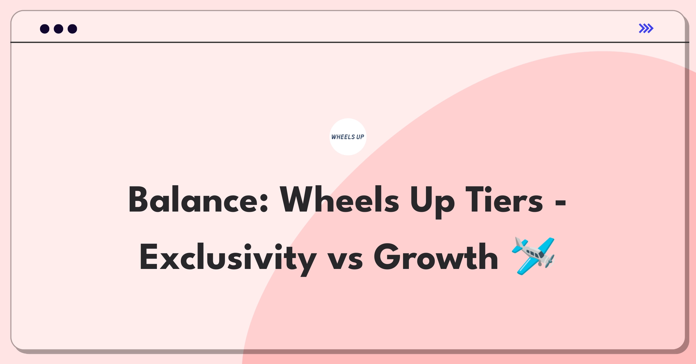 Wheels Up Membership Strategy | Product Trade-Off Interview - NextSprints